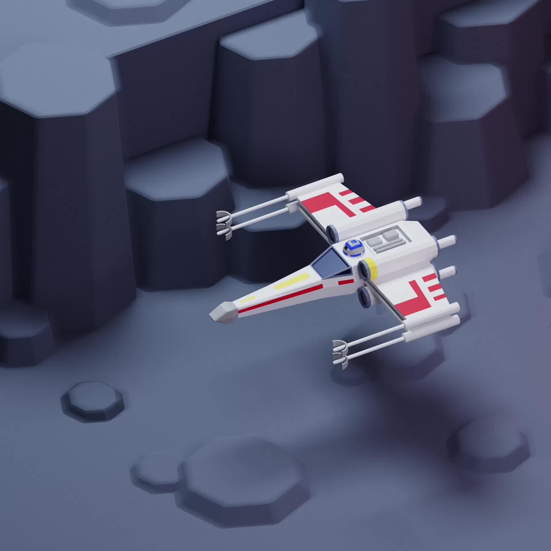 ArtStation - X-Wing Battle Daylight