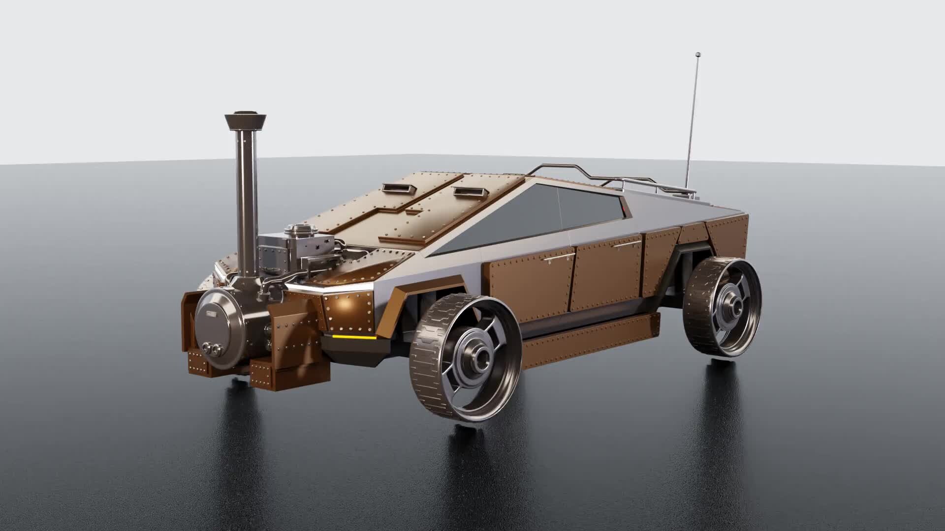 ArtStation - Steampunk Tesla 3D Model