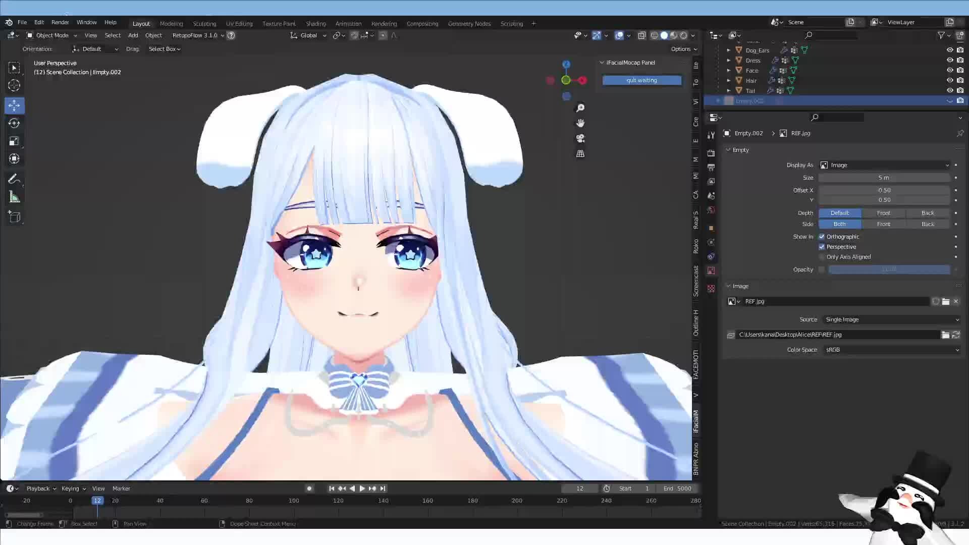 ArtStation - Alice's Outfit+ARKit Blendshape Commission