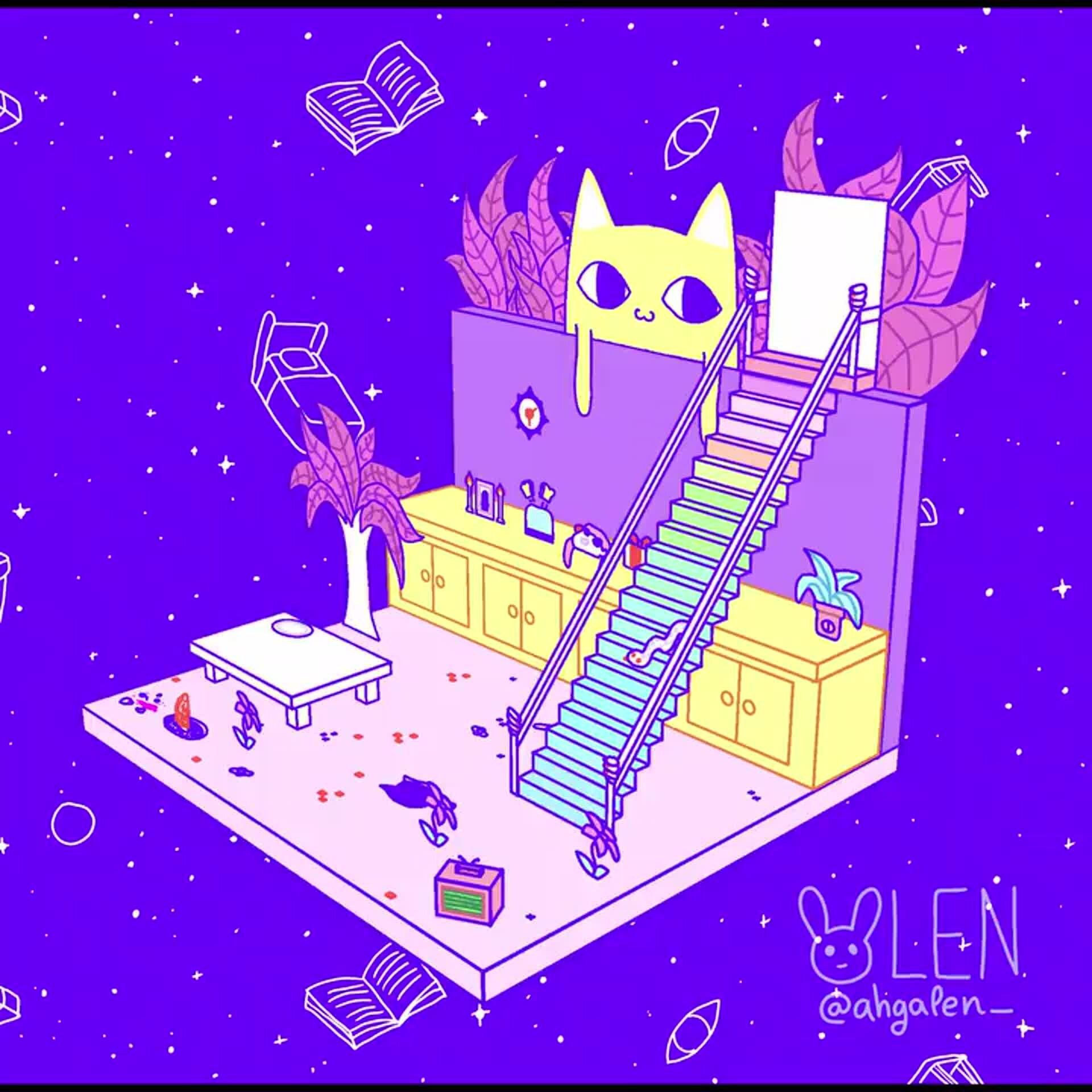 ArtStation - Omori's neighbors room