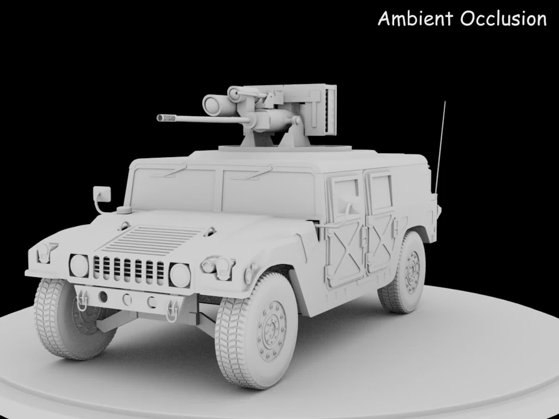 ArtStation - Hummer with M242 Bushmaster