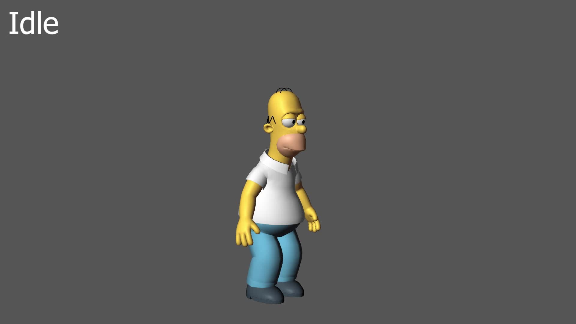 ArtStation - Homer Simpson Game Animations (Rig by Karim Kashefi)
