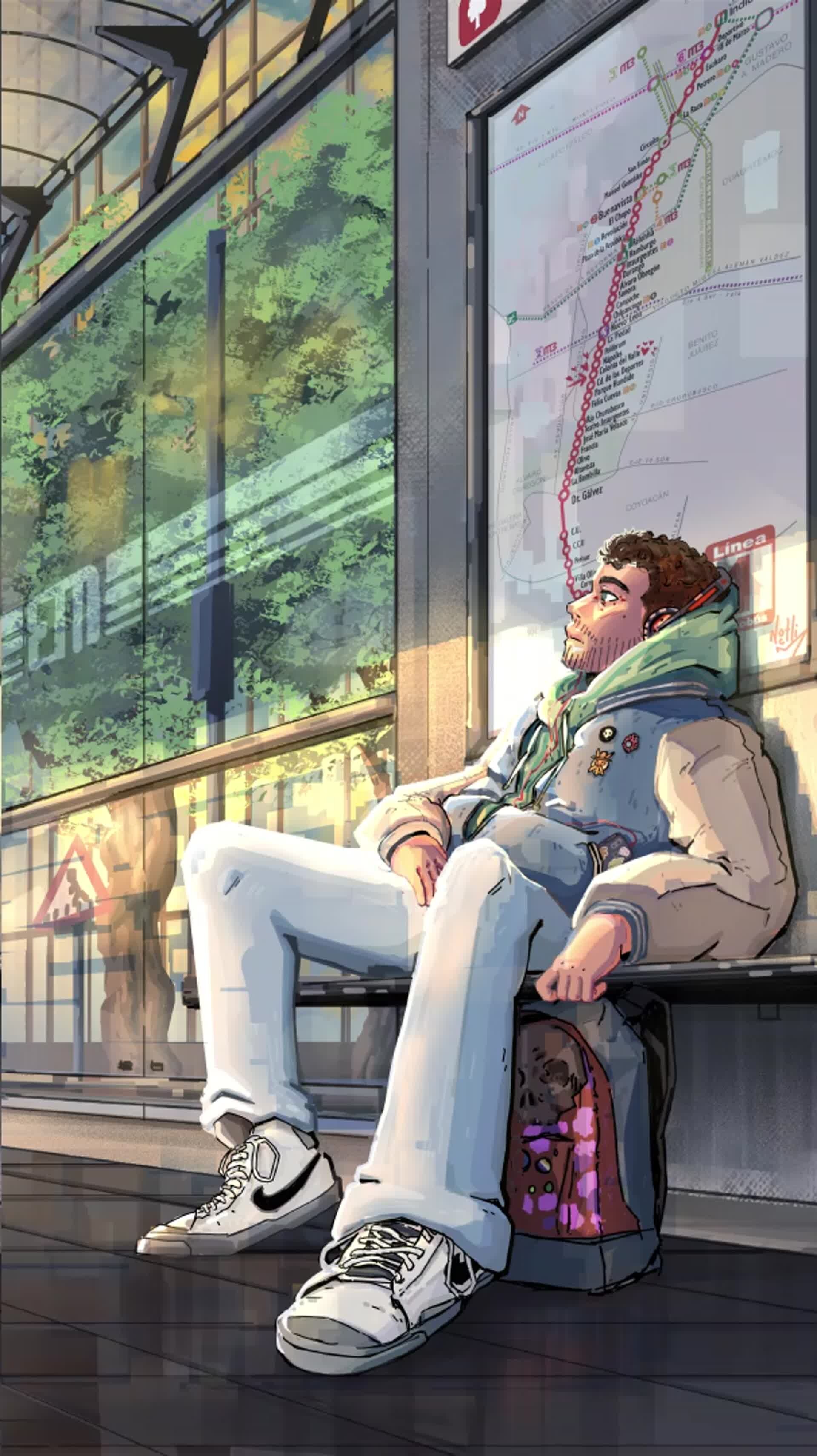 ArtStation - Waiting at the MB