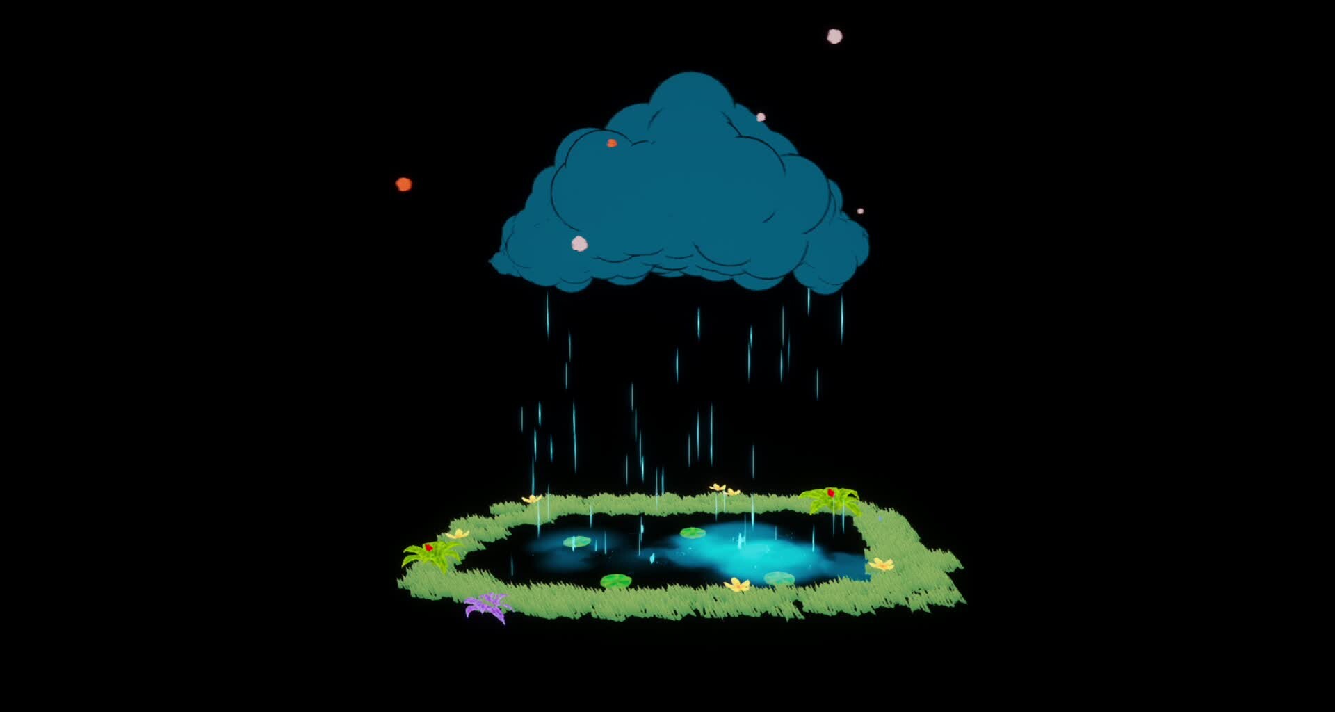 ArtStation - VFX: Stylized Rain Cloud