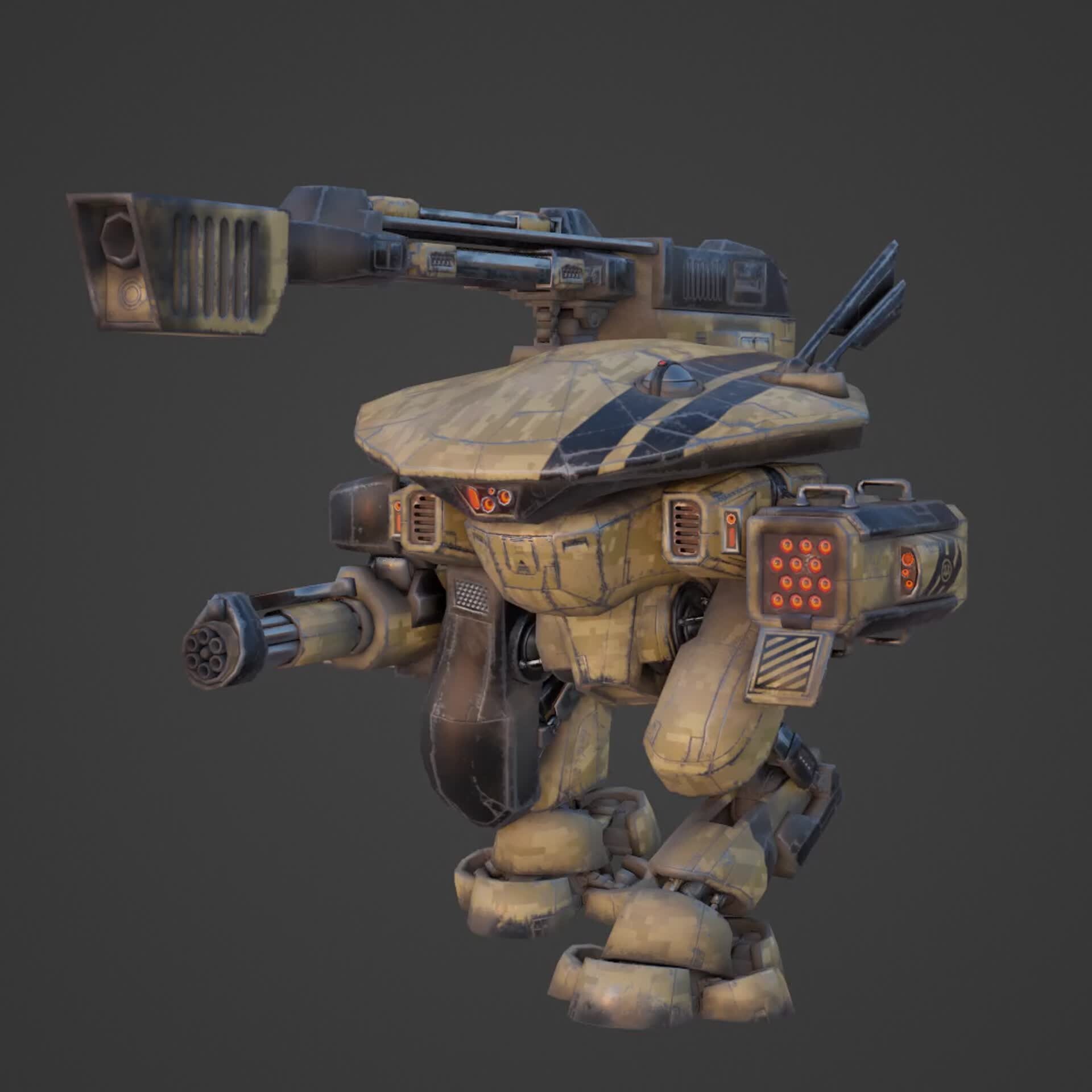 ArtStation - MECH Walk Animation