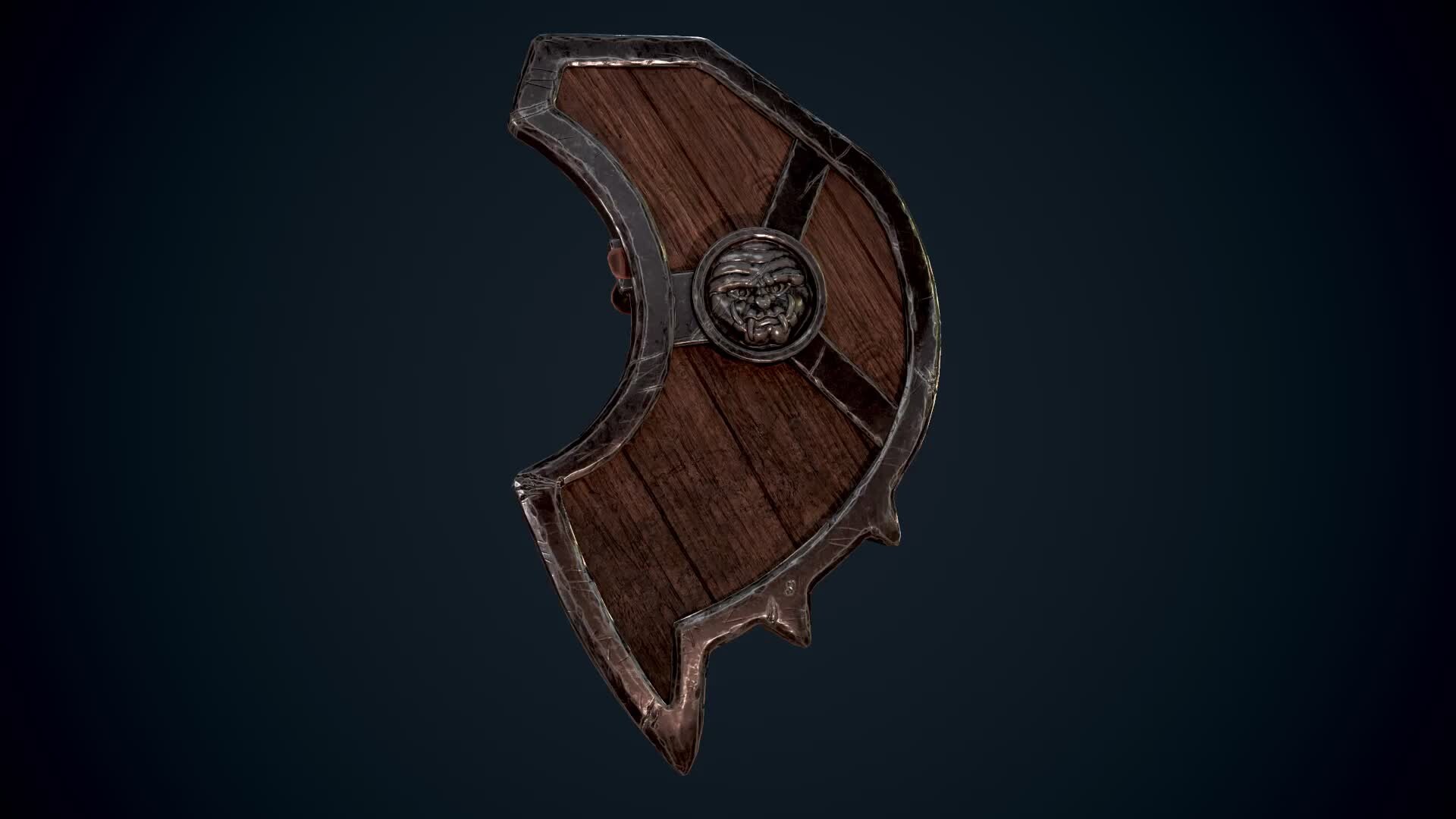 ArtStation - Real-Time Fantasy Shield for a Goblin