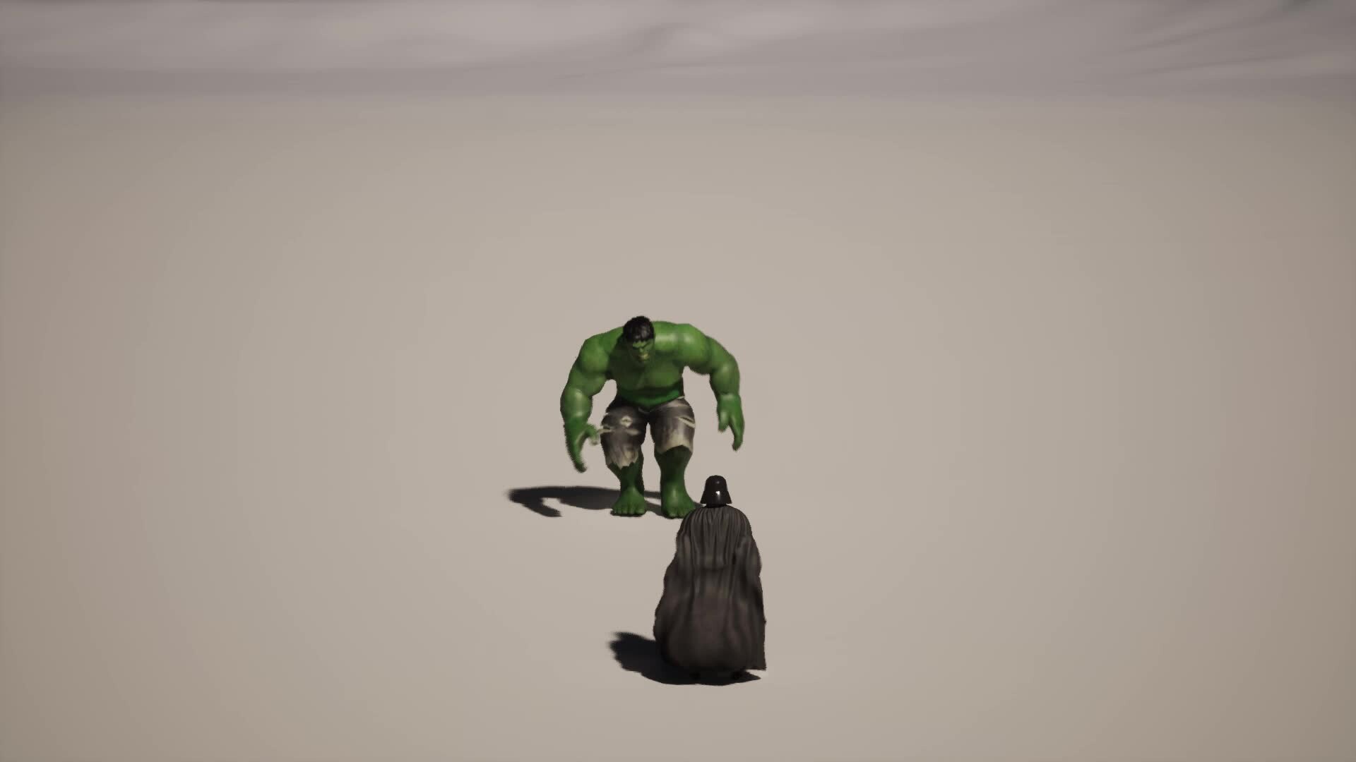 ArtStation - Darth Vader vs Hulk Fight Animation