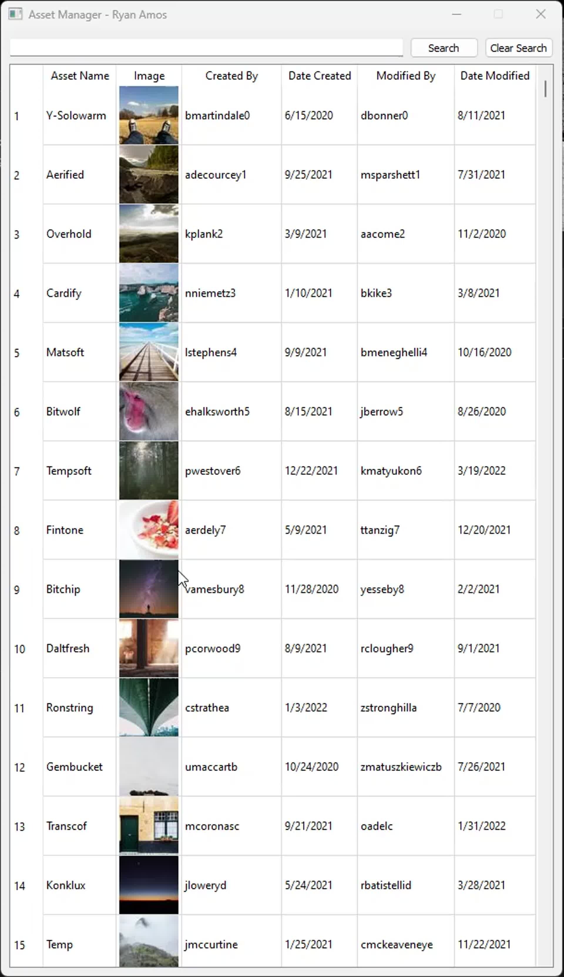 ArtStation - Asset Manager - Python/Pyside/PyQT