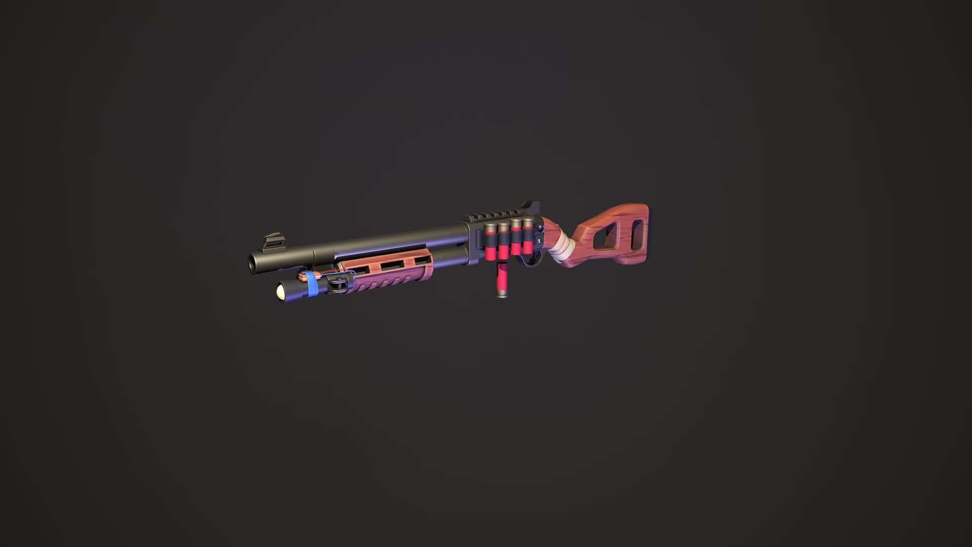 ArtStation - stylized shotgun