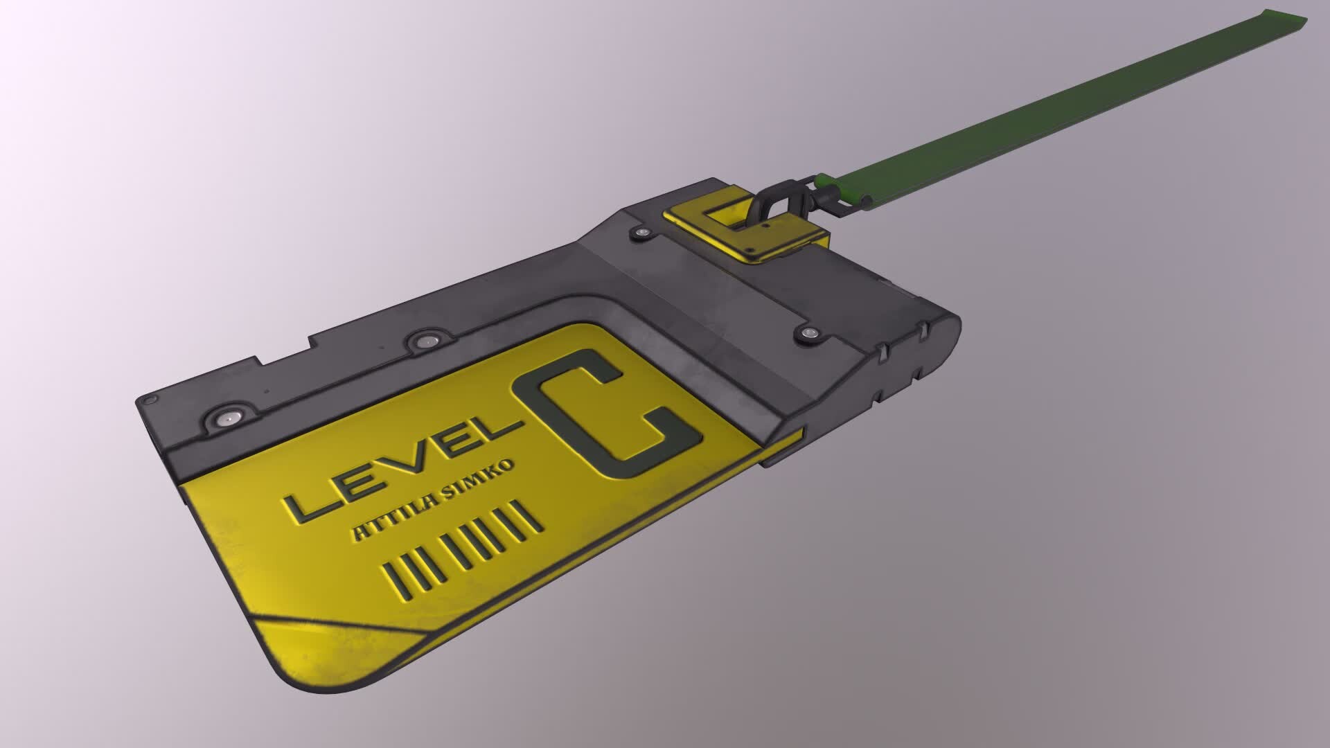 ArtStation - key card little practice.