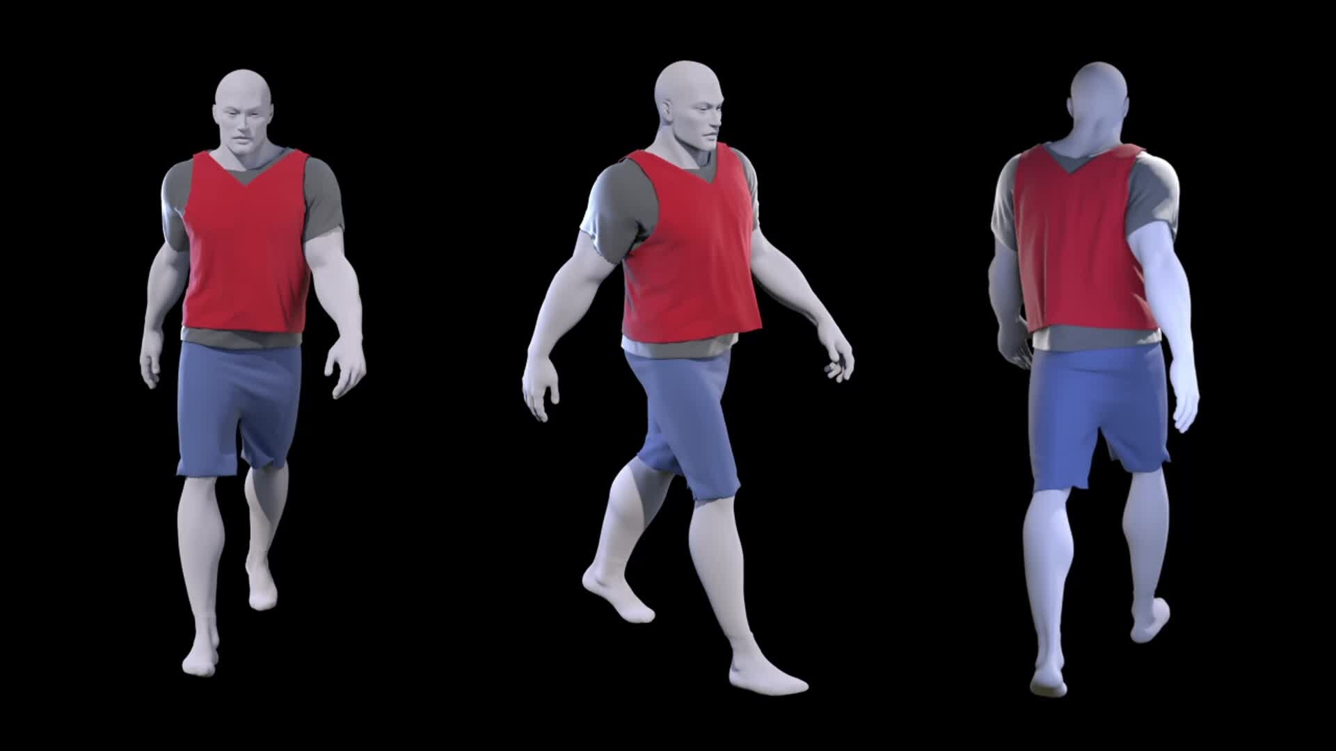 ArtStation - Guy Basketball Outfit Simulation