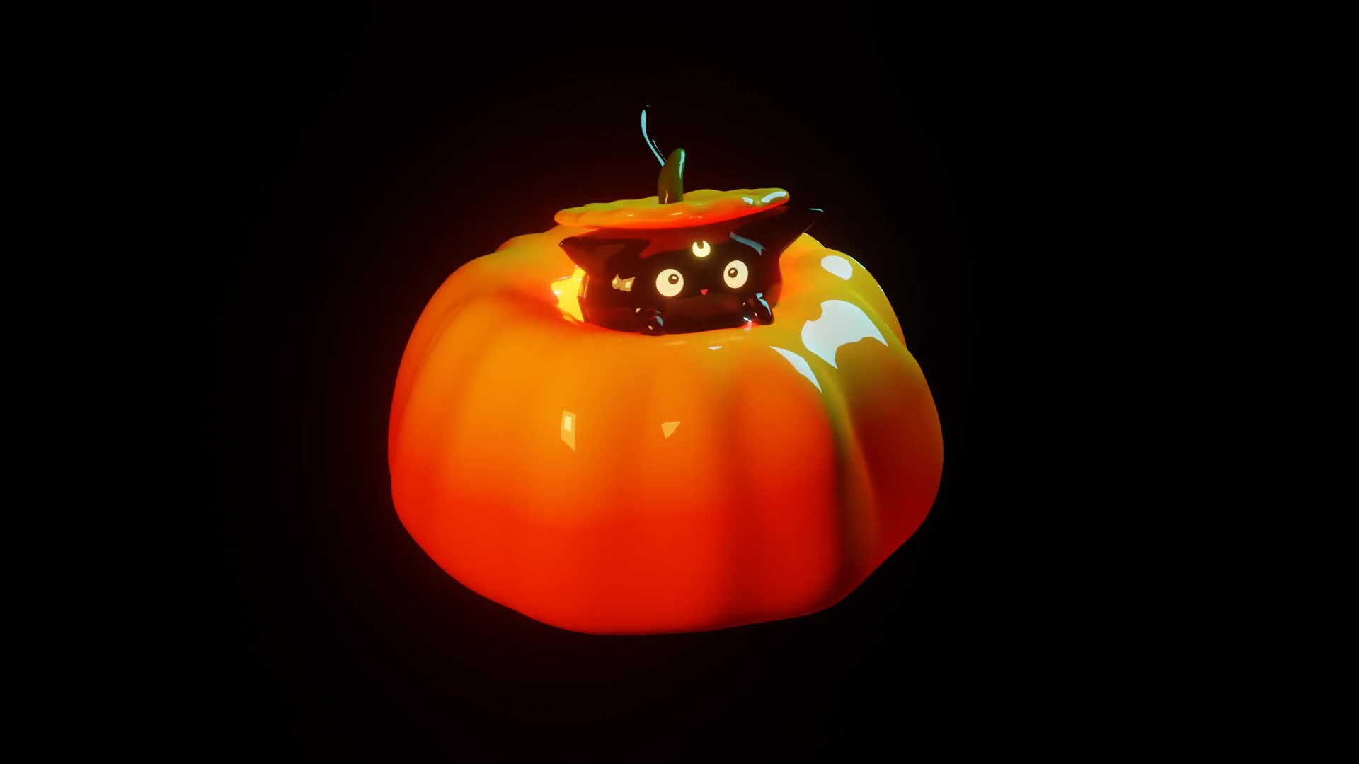 ArtStation - Pumpkin cat