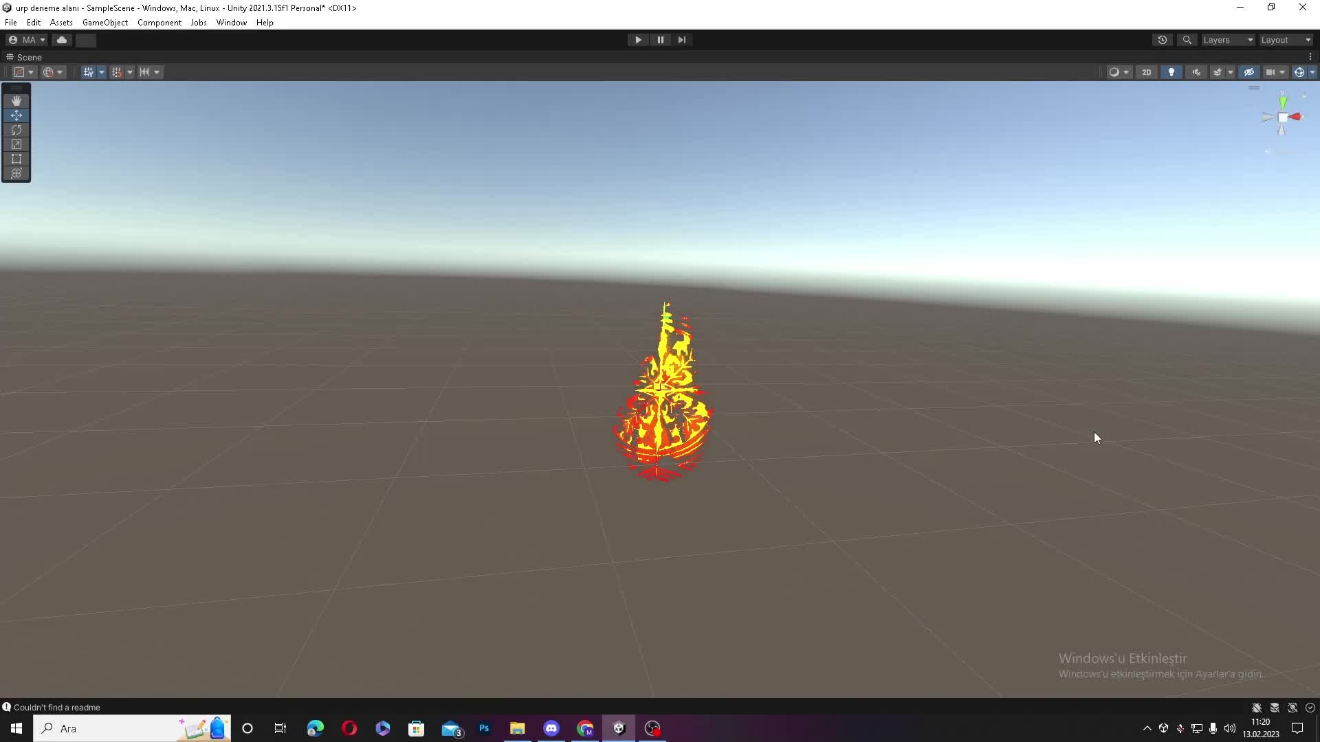 ArtStation - flaming icon shader trial