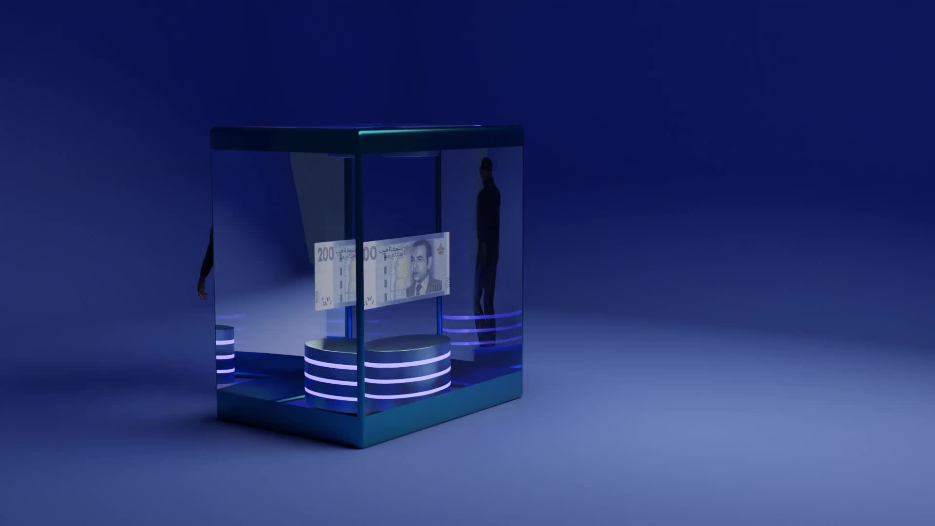 ArtStation - 3D BOX ANIMATION SECURITY GLASS FOR MONEY