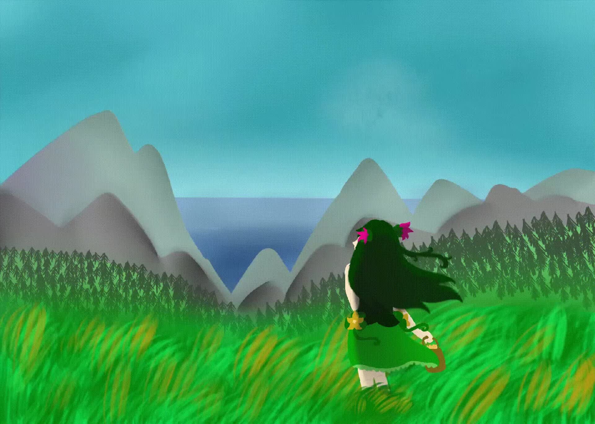 ArtStation - In the Meadow (Animated)