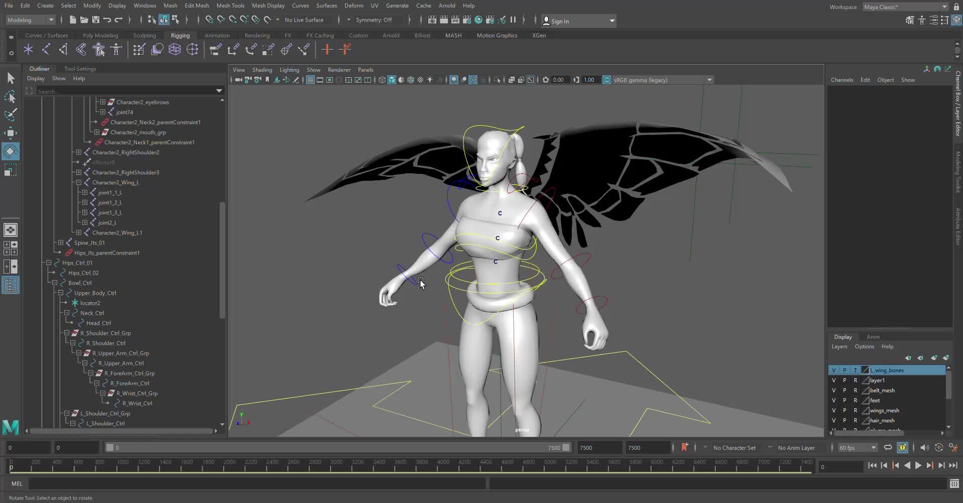 ArtStation - rigging complet de kaleena