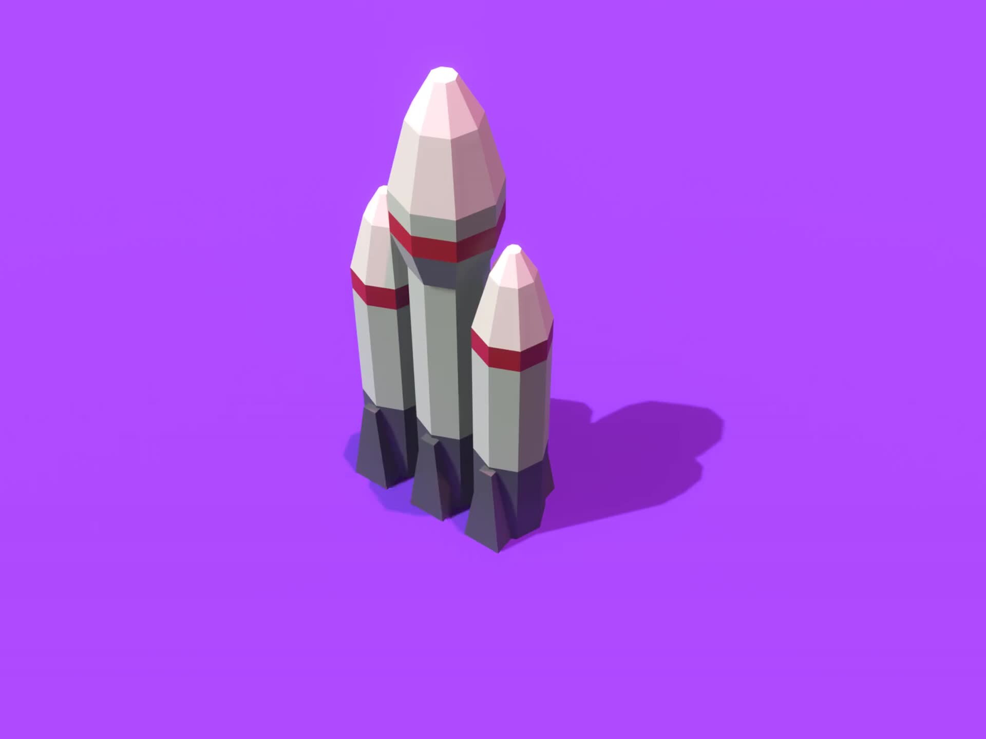 ArtStation - Low Poly Rocket