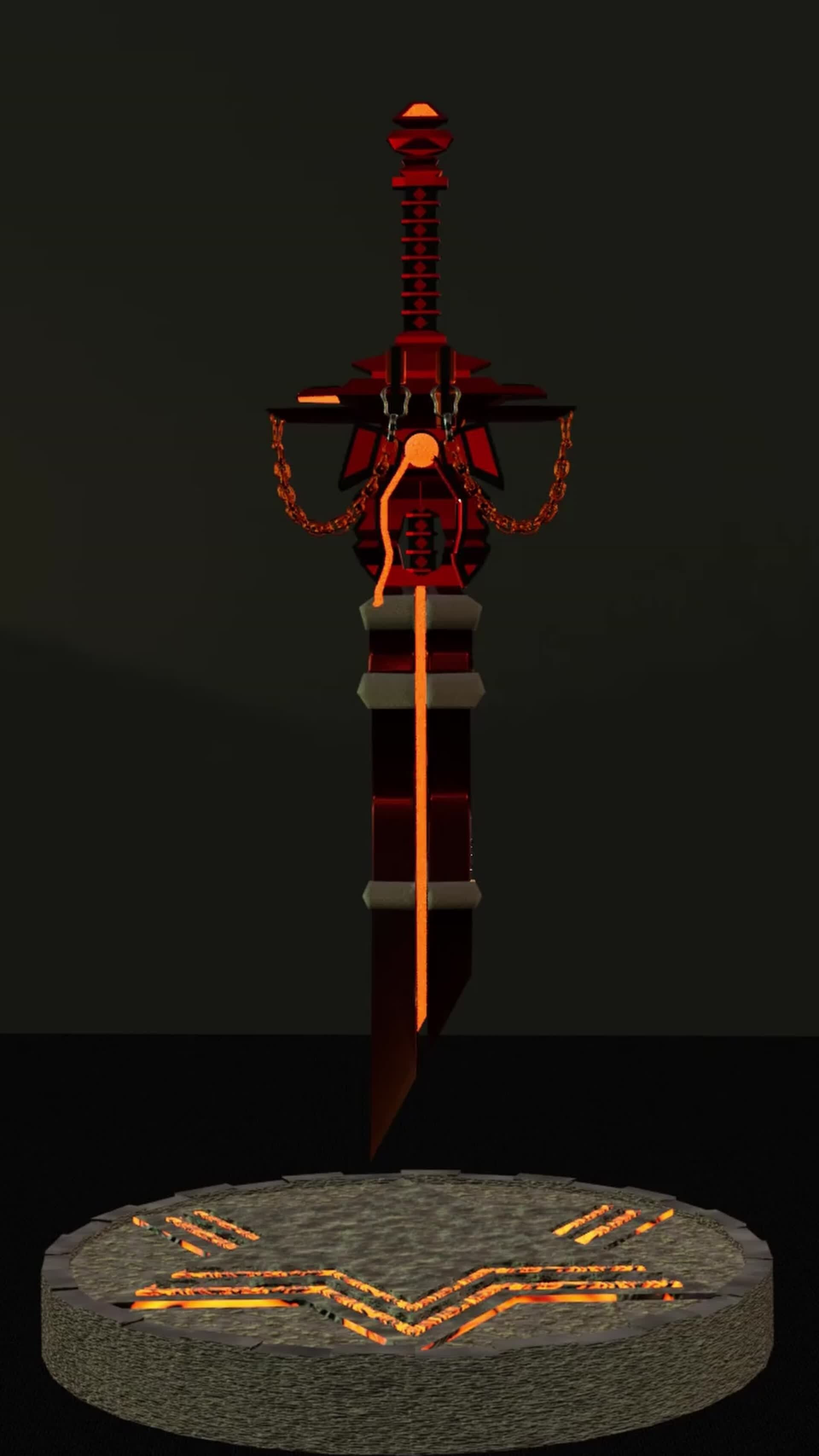 ArtStation - lava-Sword 3D animation