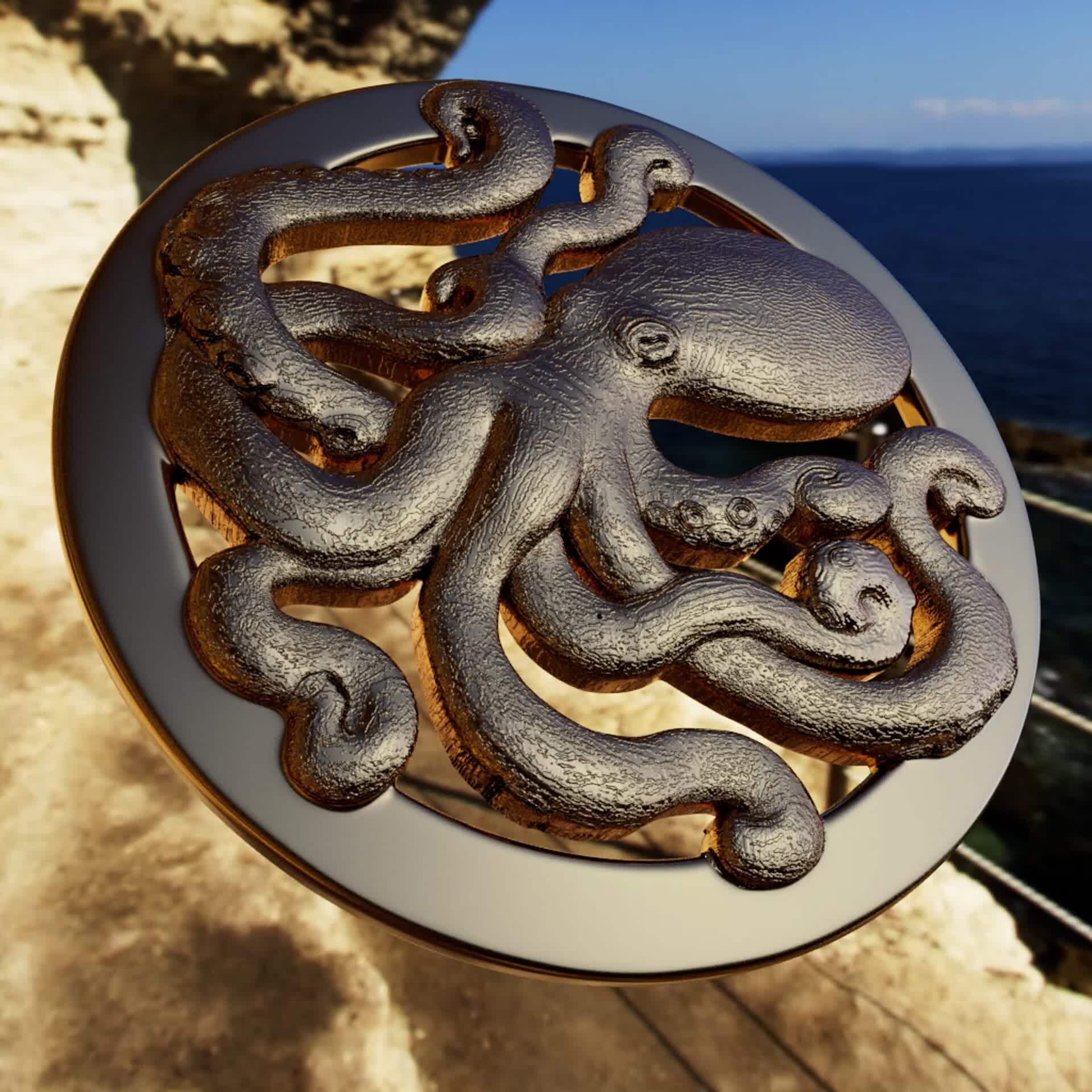 ArtStation - Coin of Octopus