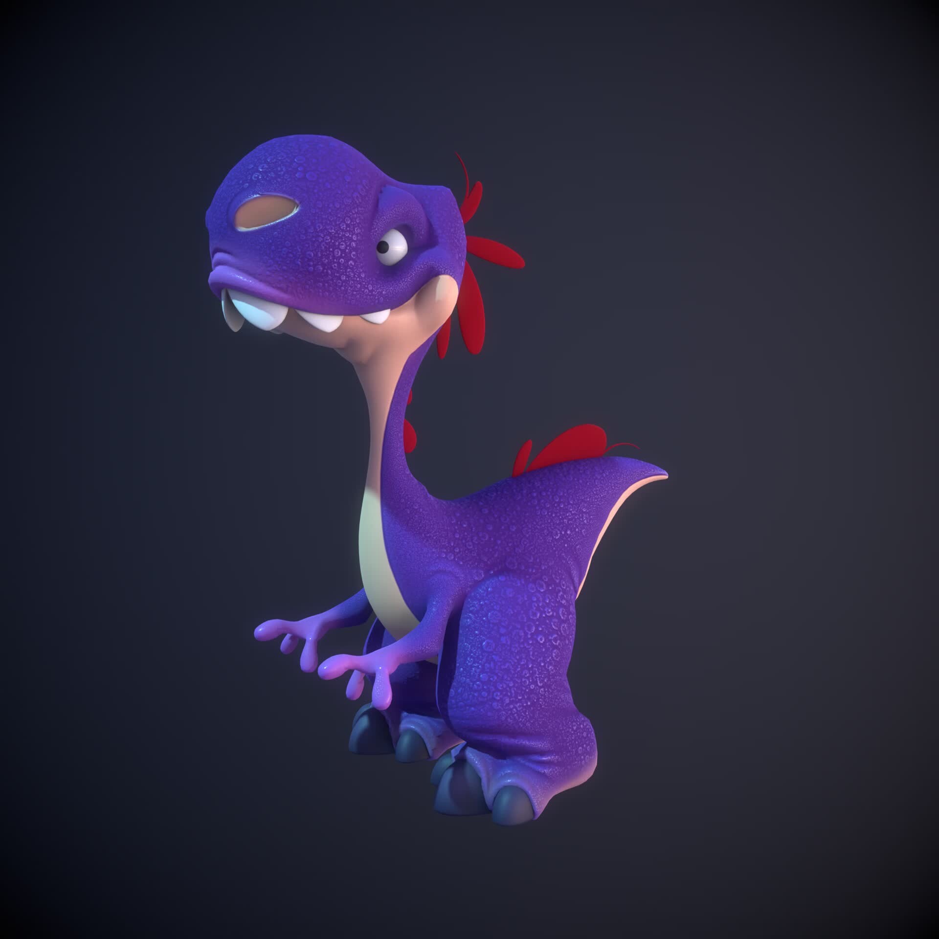 ArtStation - Purple Dinosaur