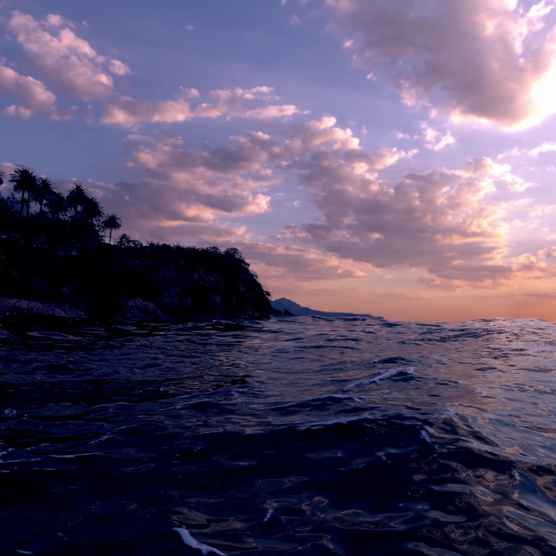 ArtStation - peaceful sunset