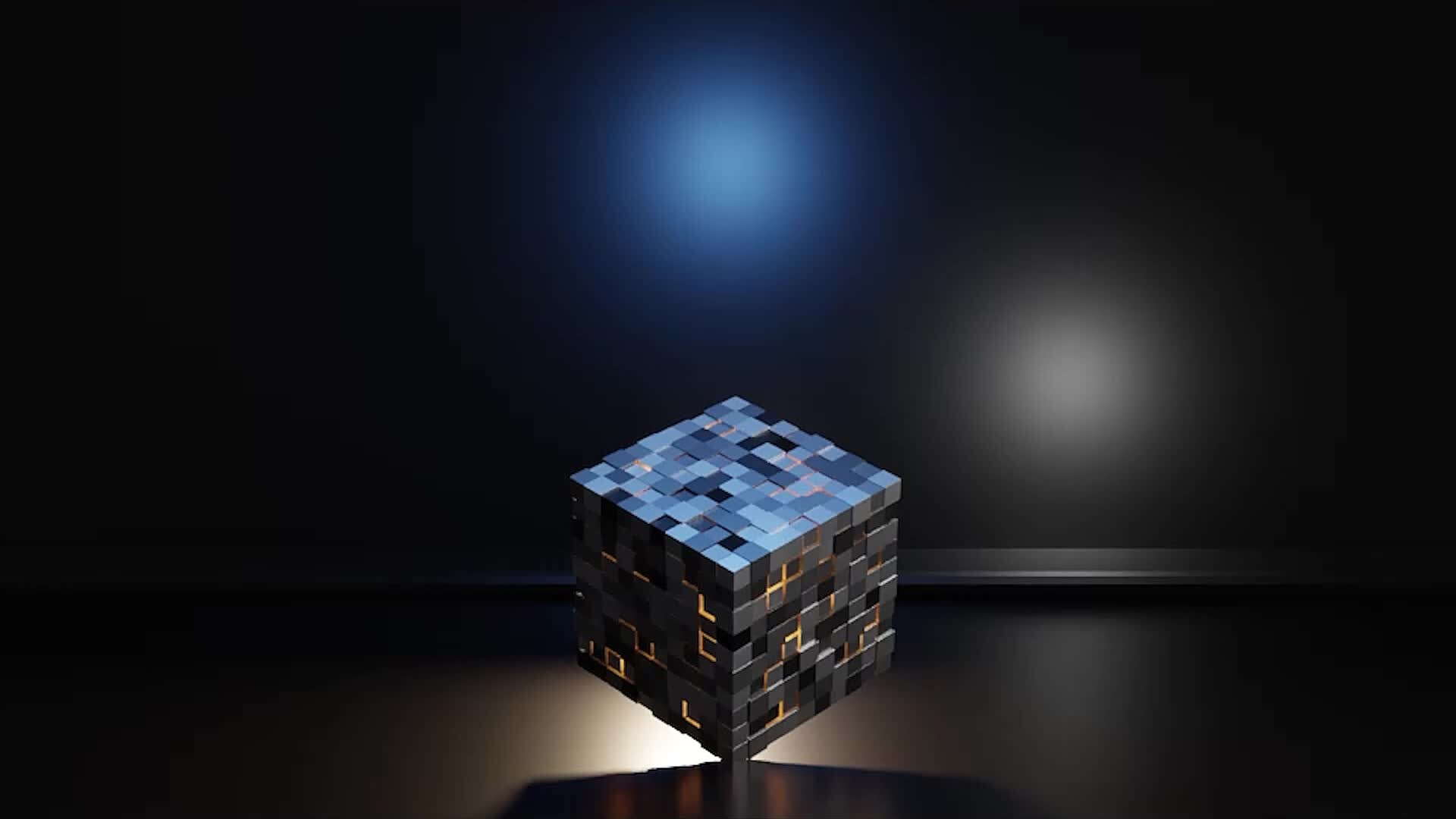 ArtStation - Abstract cube in smoke