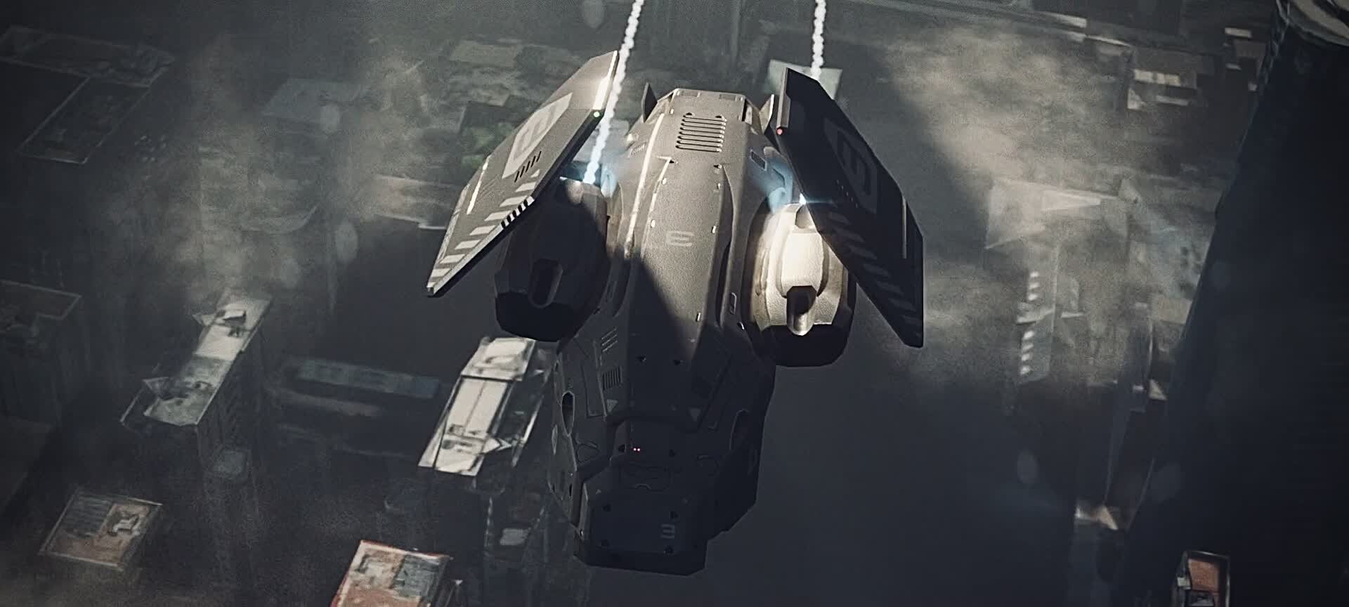 ArtStation - bot carrier drop ship.