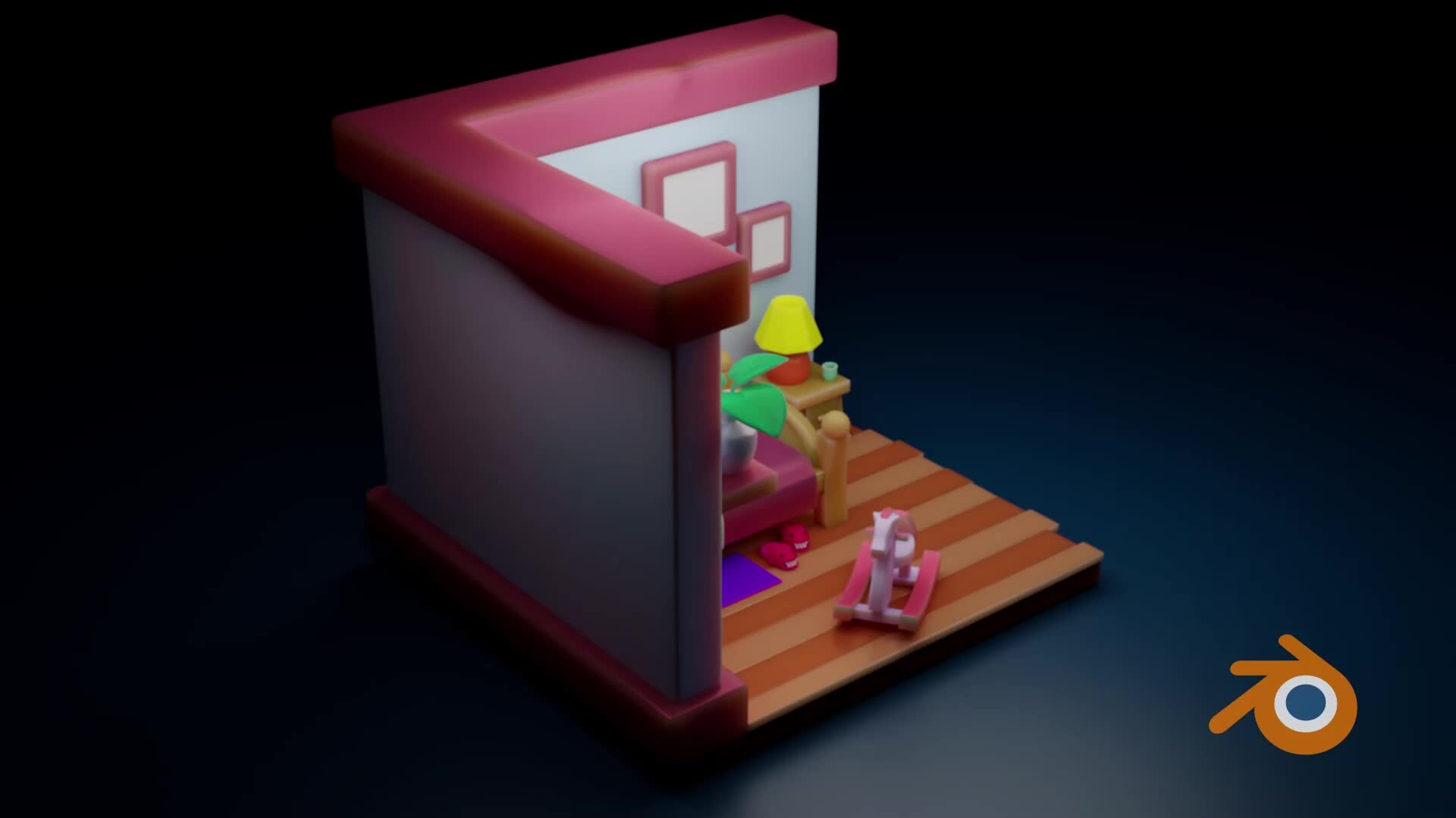 ArtStation - CUTE _ isometric room