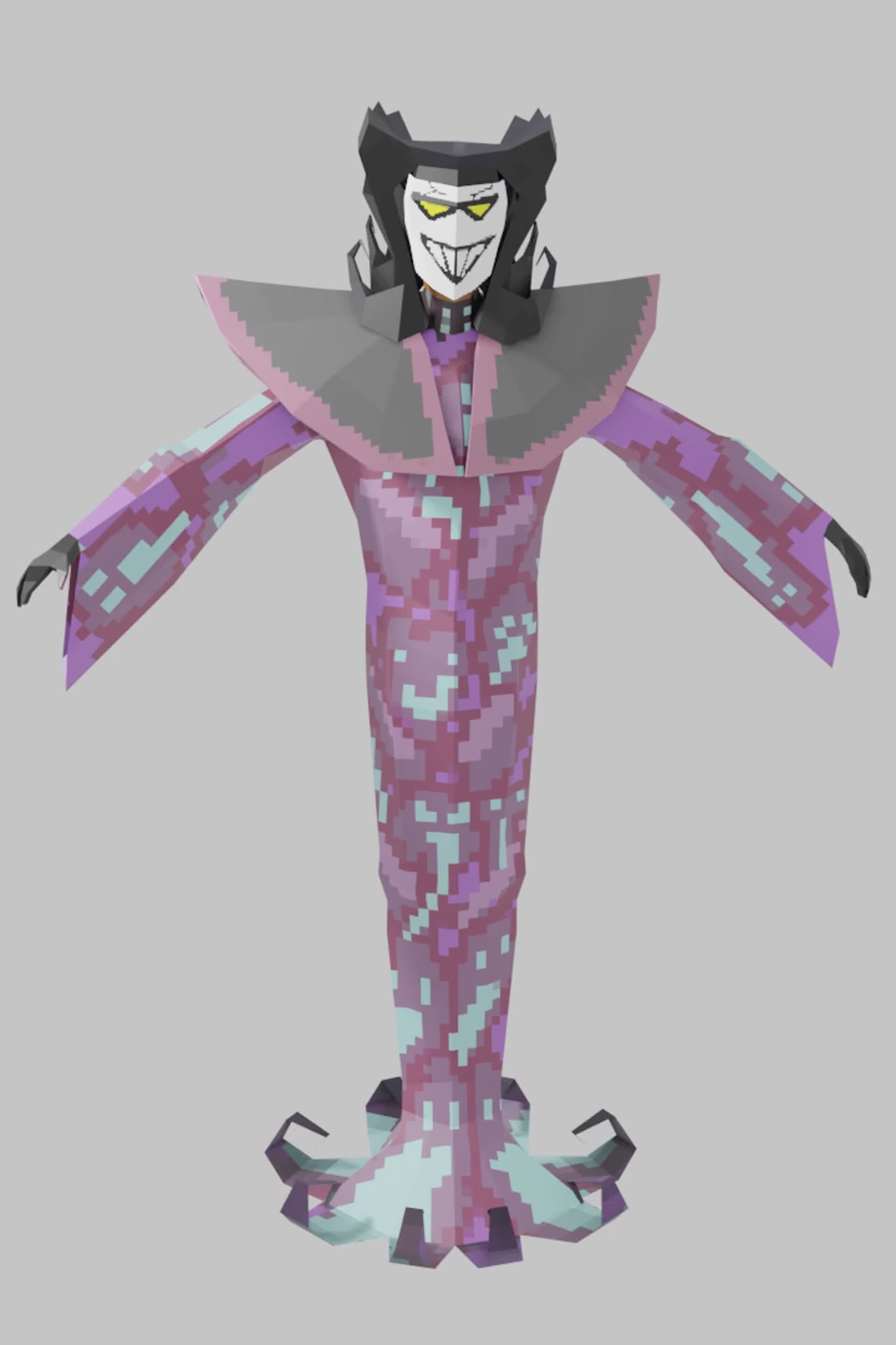 ArtStation - Terrifying Void PS1 style (lowpoly pixelart hand made texture)