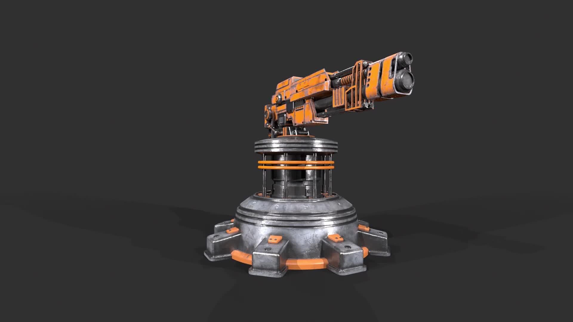 ArtStation - Scifi Blaster Turret