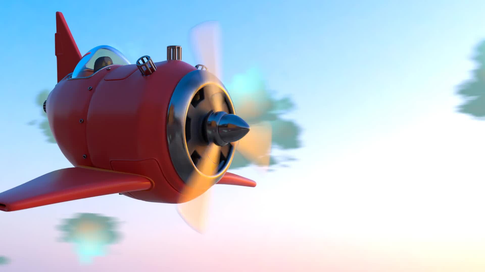 ArtStation - Stylized airplane