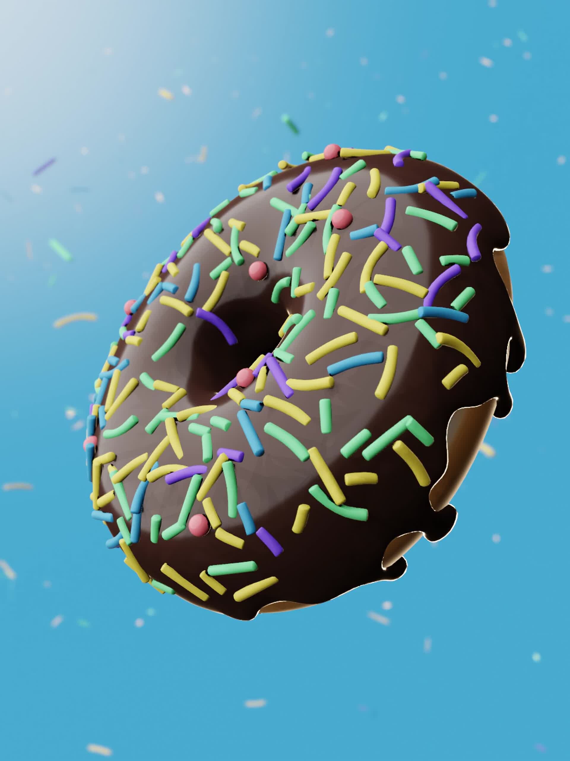 ArtStation - First Ever Computer Graphics Project: Donut in Blender