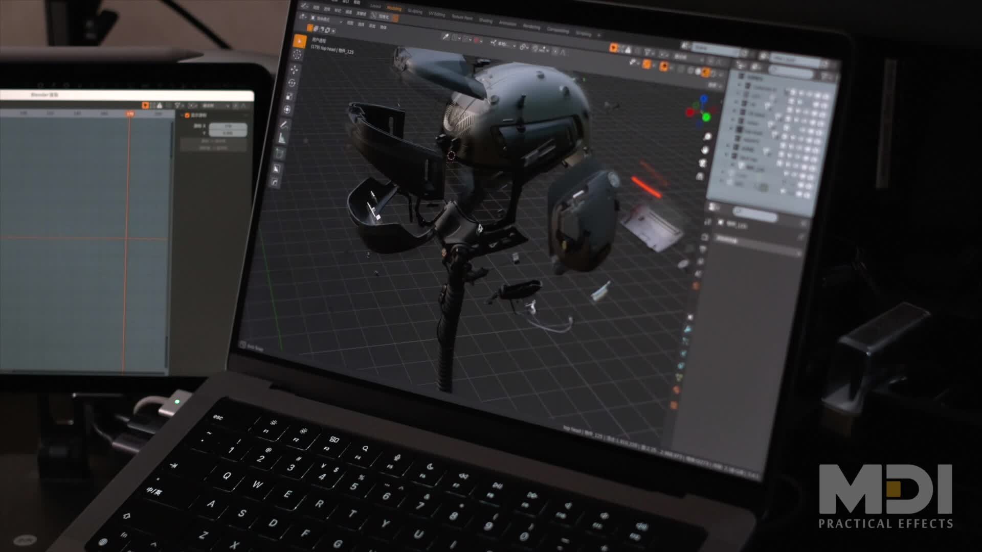 ArtStation - The Wandering Earth II _ Practical Effect _ J20 helmet