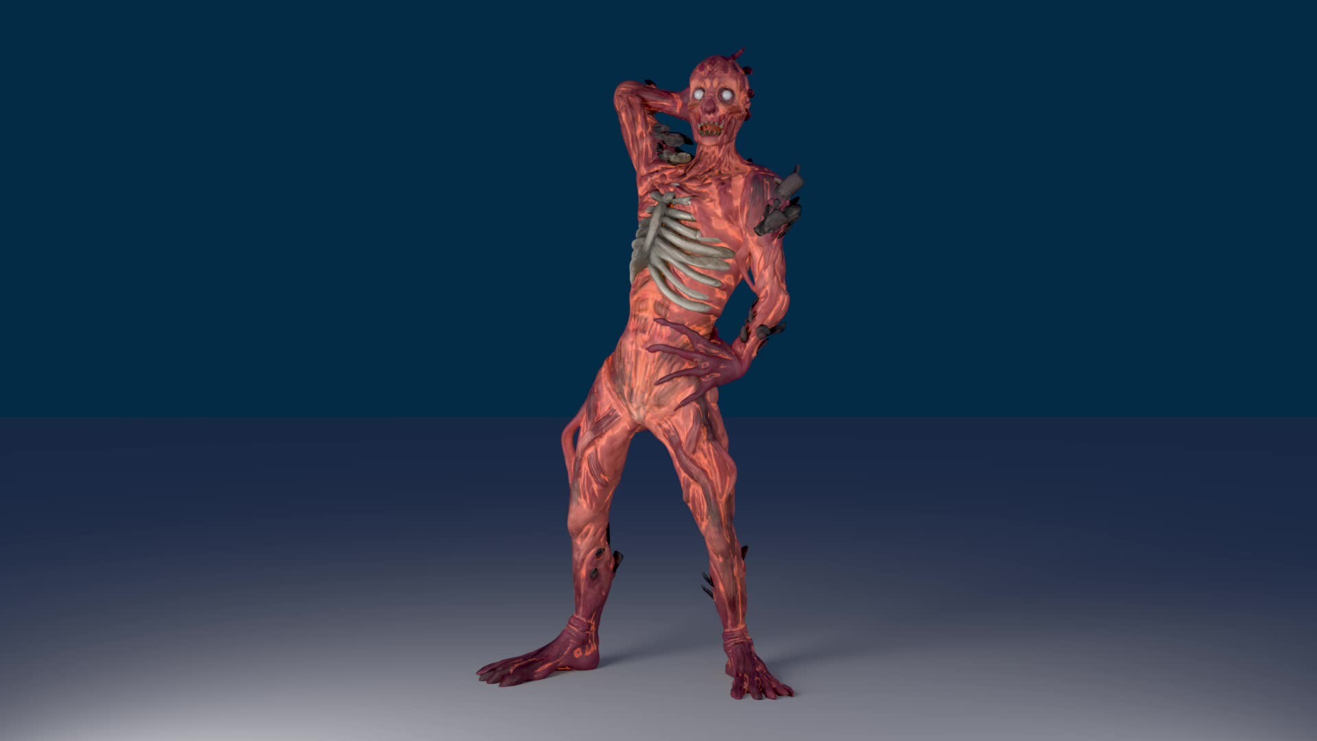 ArtStation - Fire Monster (Content Warning: Stylized Gore)