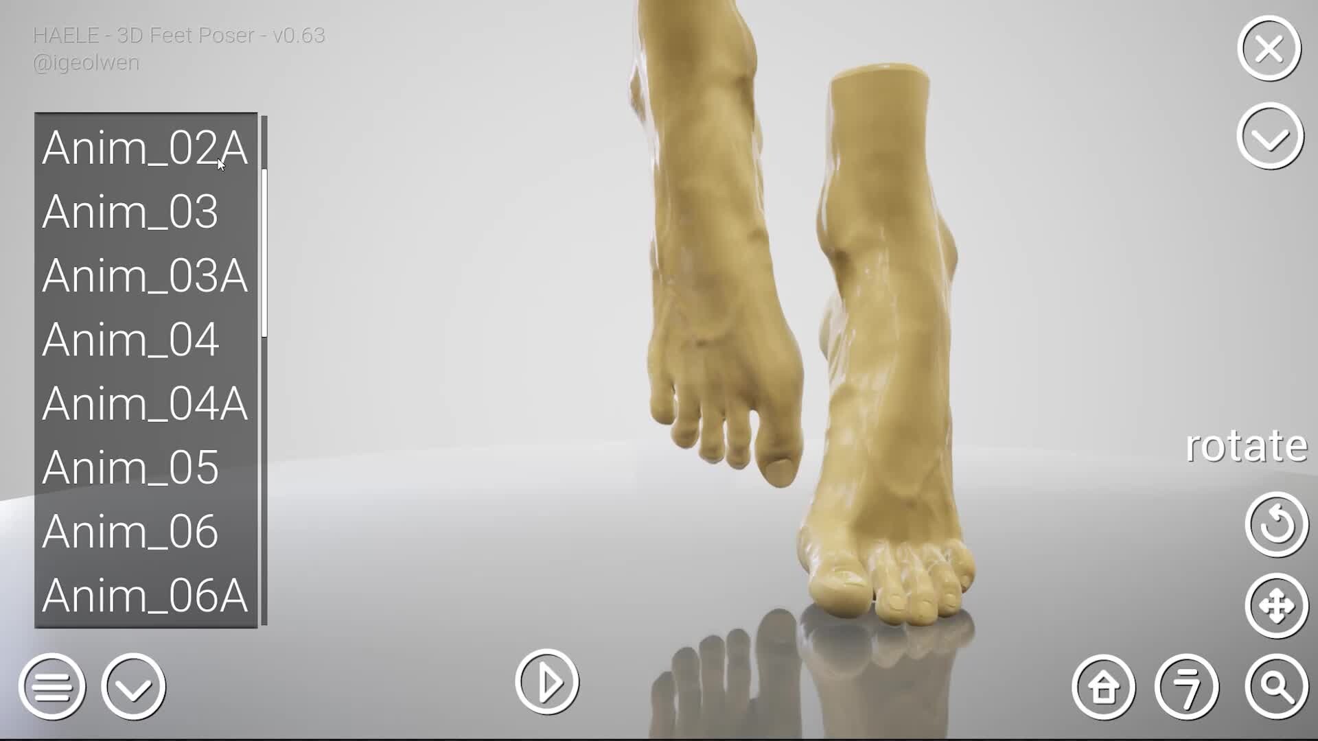 ArtStation - Feet Animation Selector