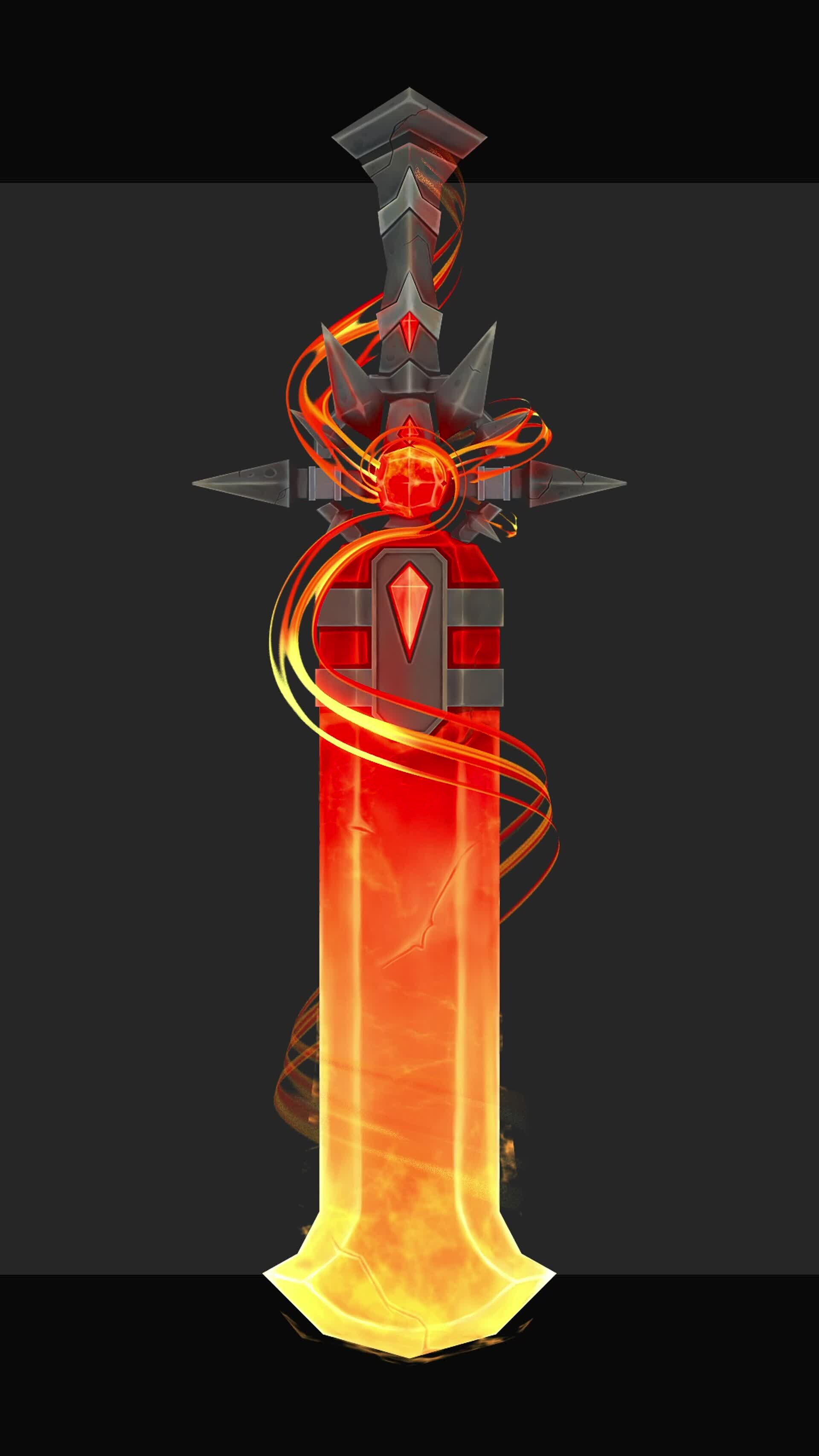ArtStation - Fire Sword - Handpaint