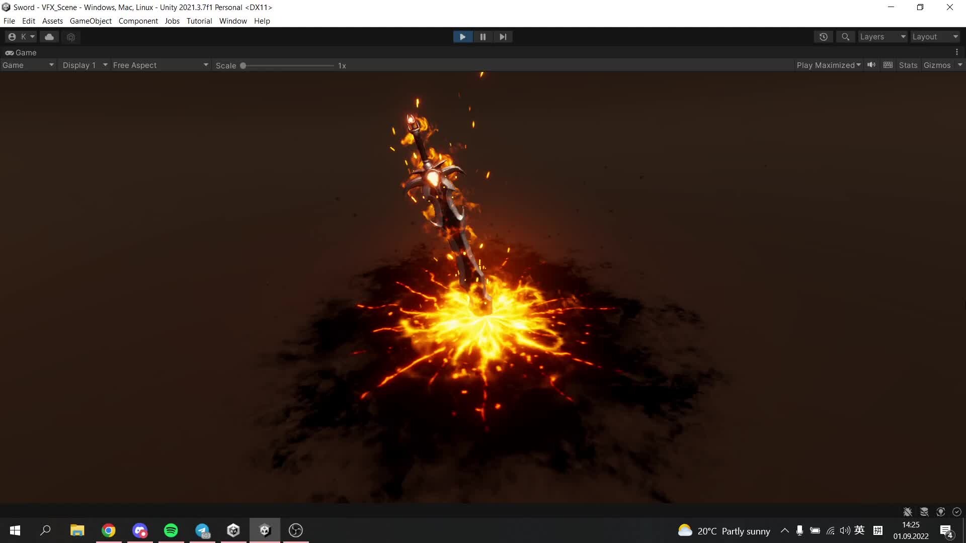ArtStation - Fire Sword VFX