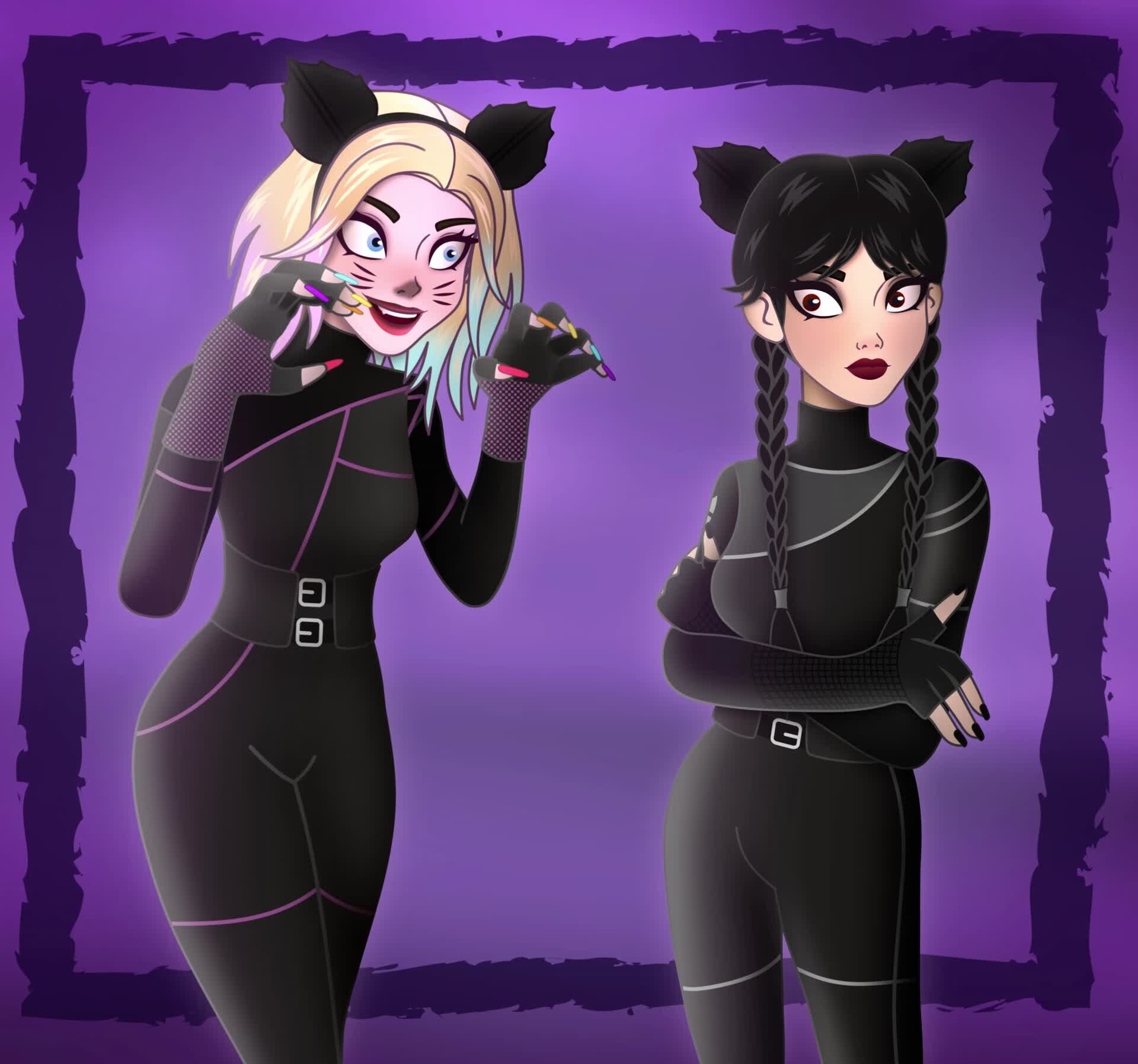 ArtStation - Enid Sinclair and Wednesday Addams