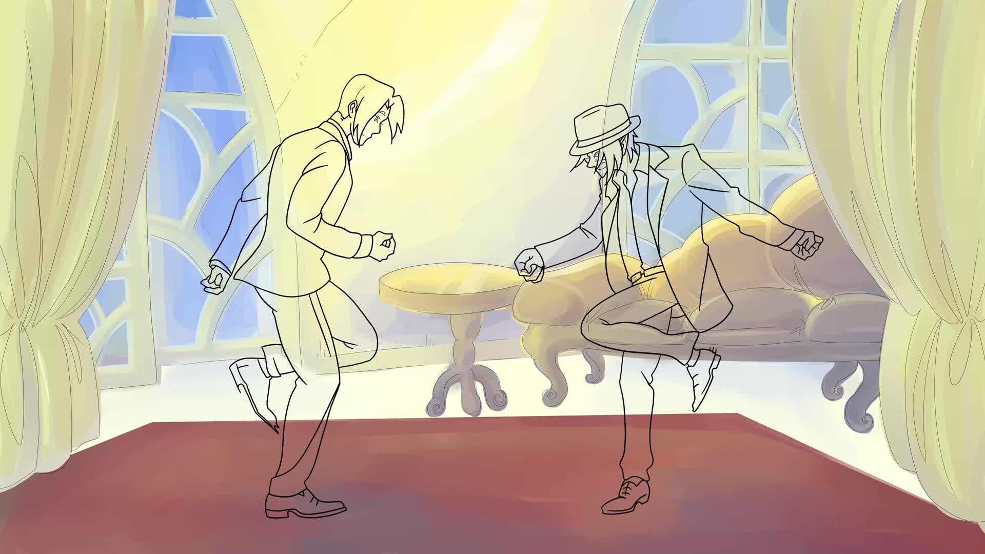 ArtStation - Dancing Together - 2D Animation