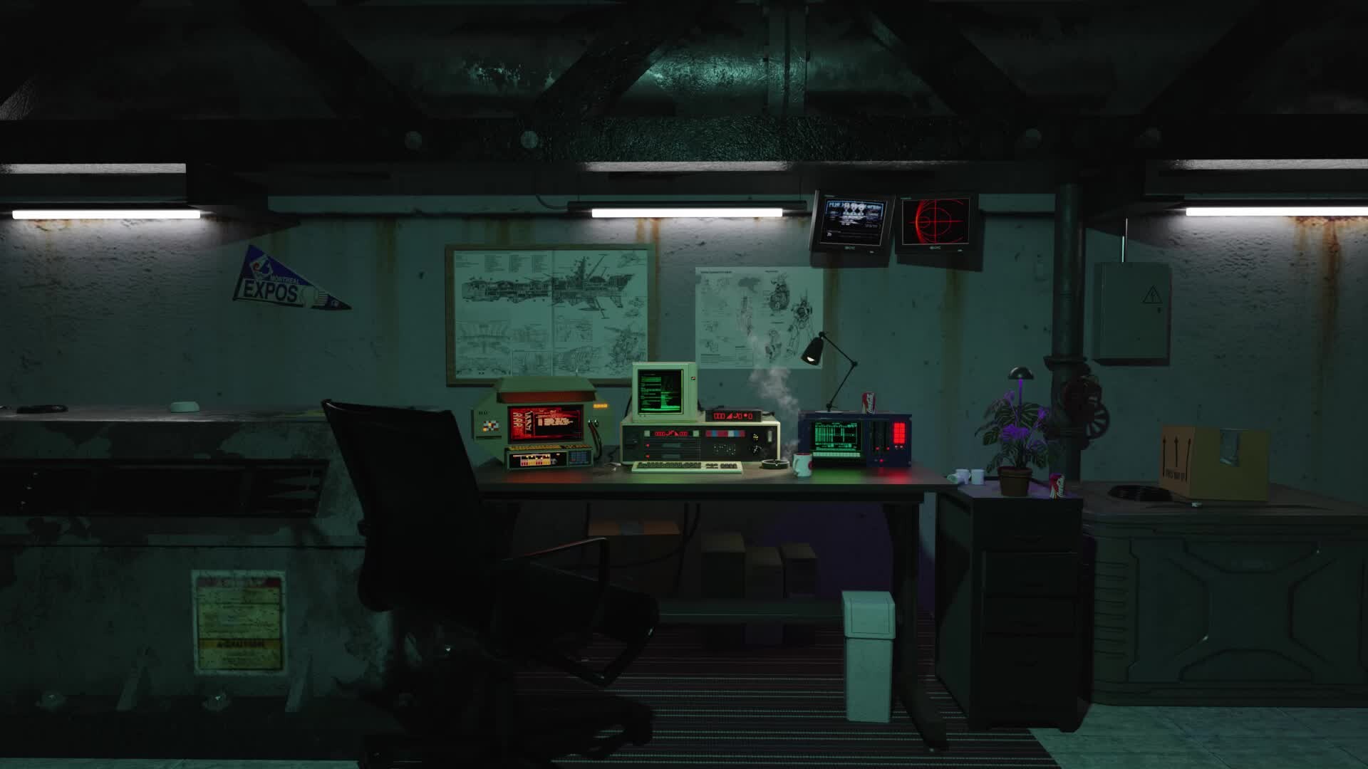 ArtStation - Retro Computers Room