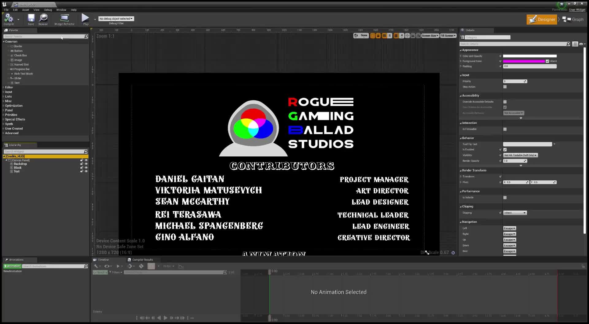 ArtStation - Rolling Credits in Unreal Engine
