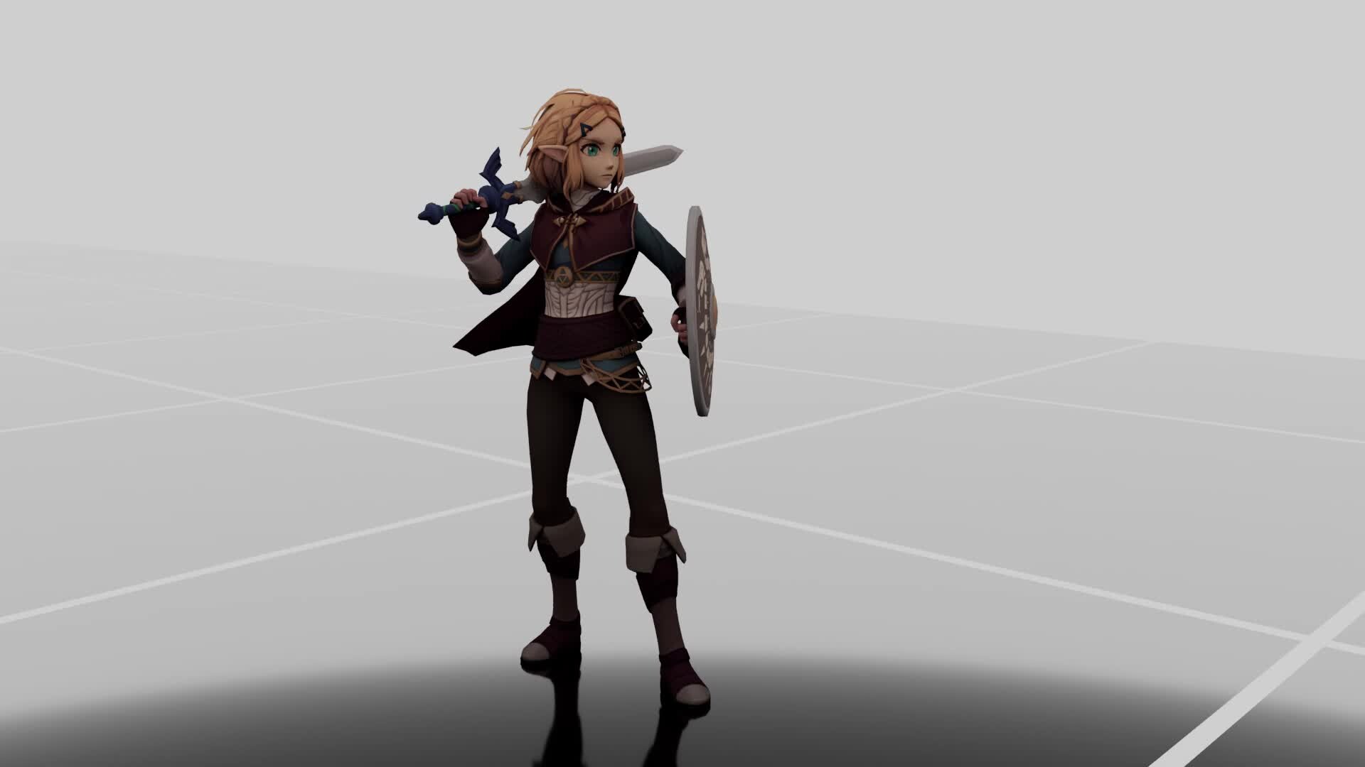 ArtStation - Zelda Shield bash animation