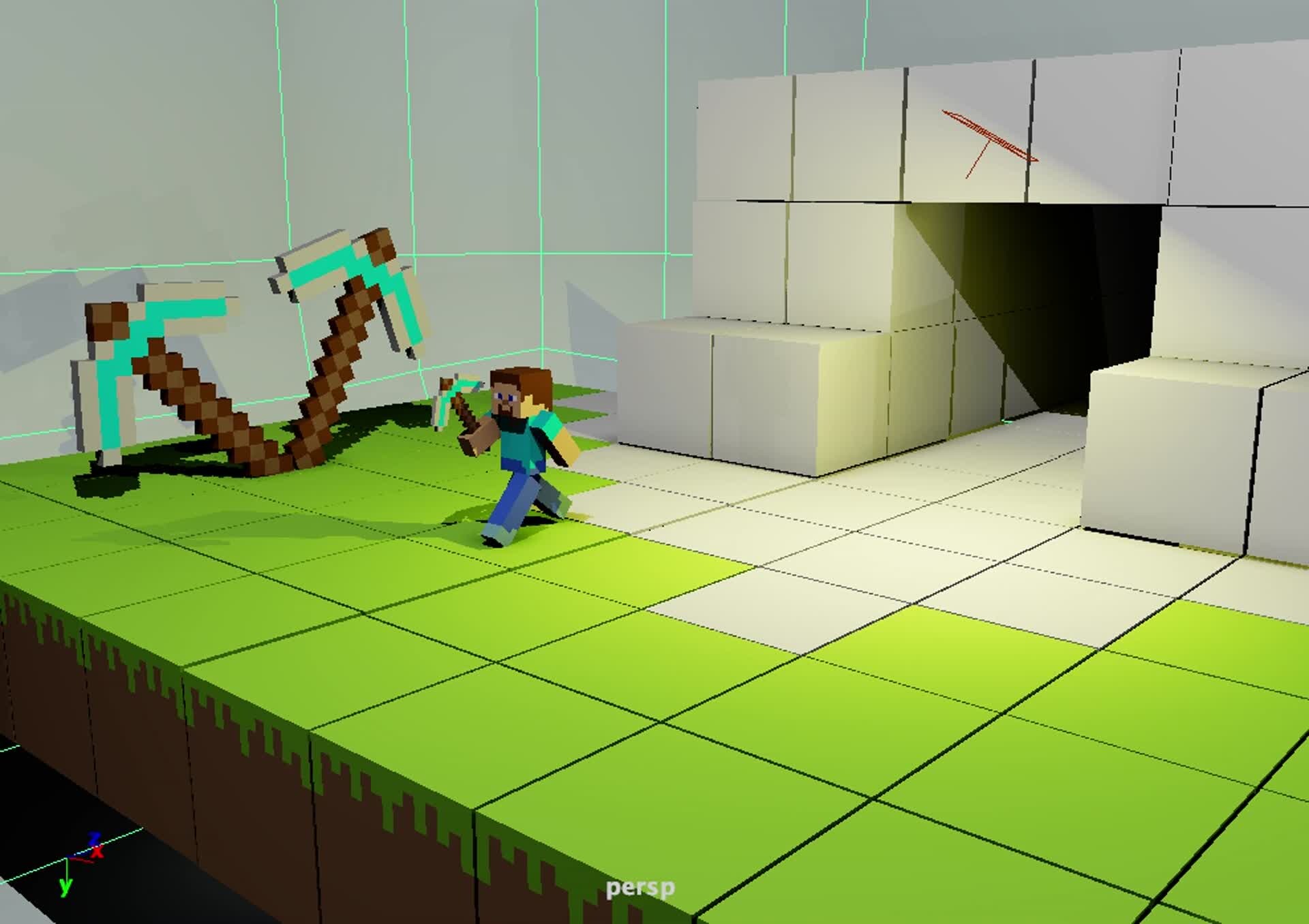 ArtStation - minecraft scene