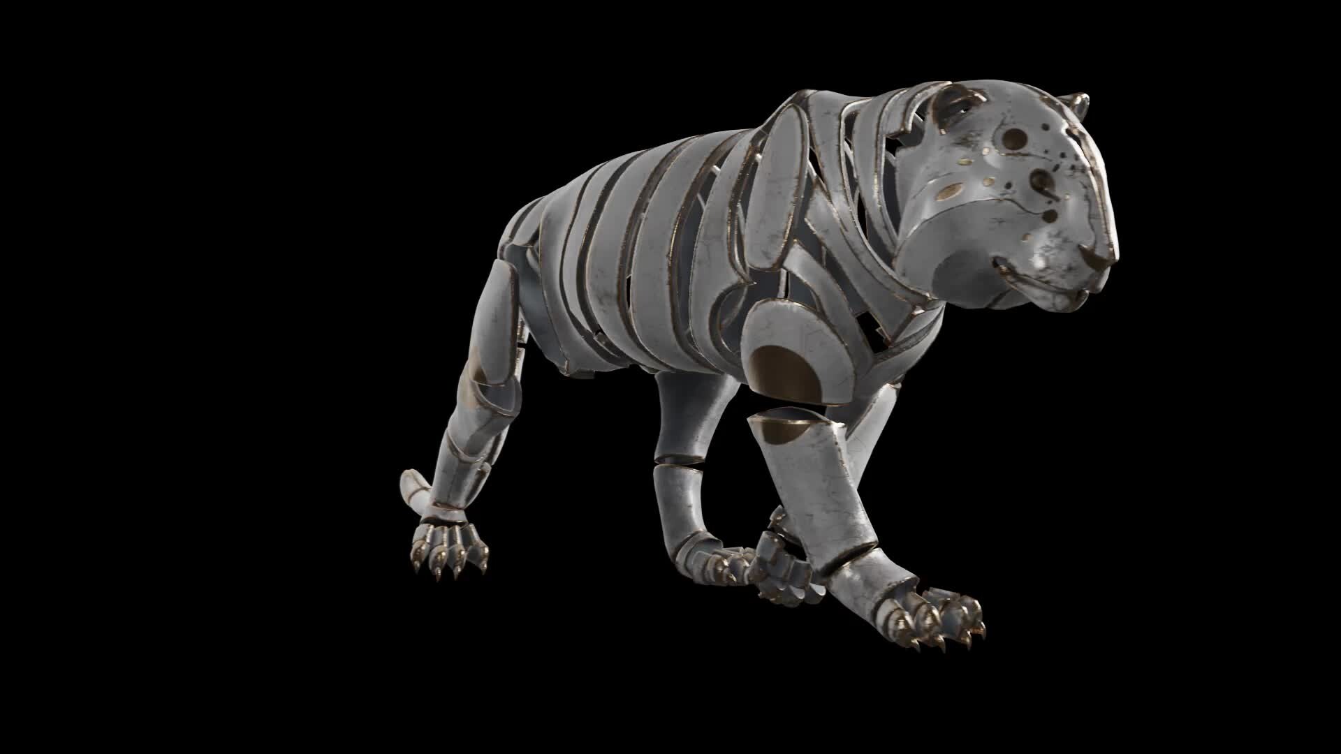 ArtStation - Tiger Walk Cycle