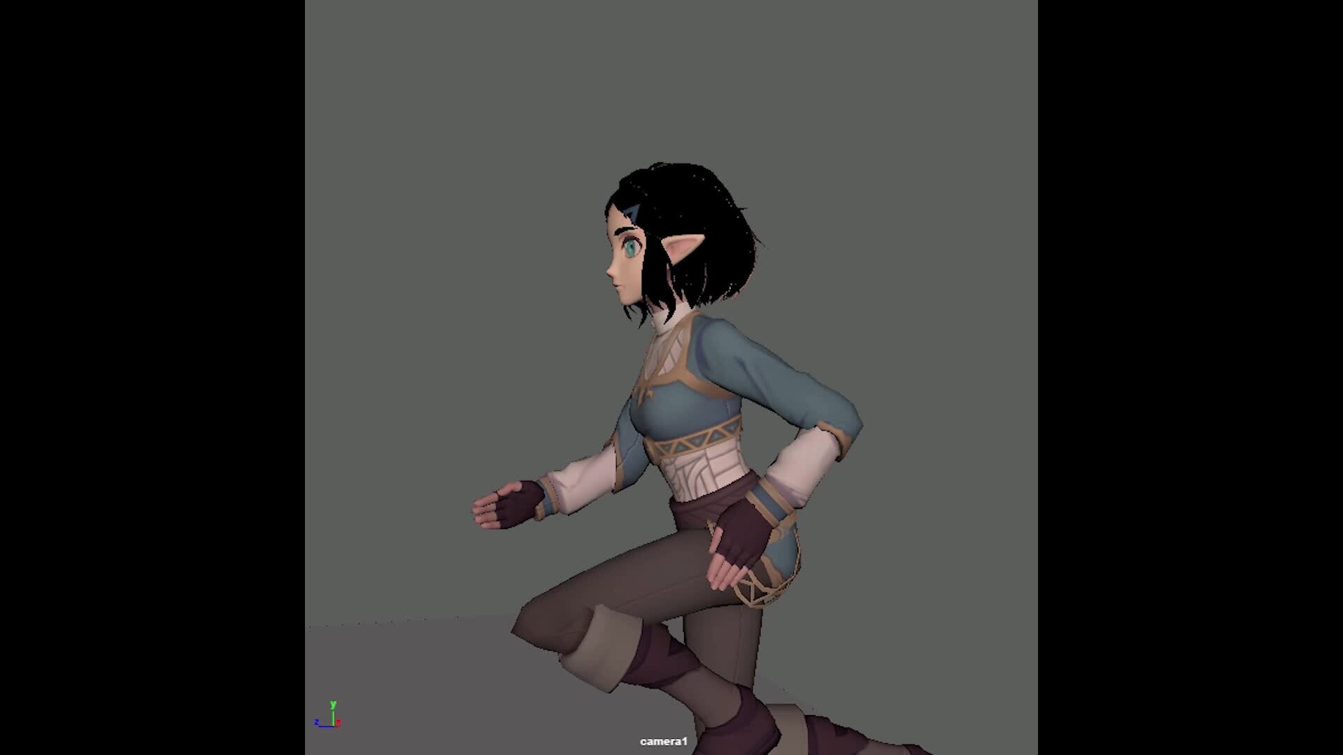ArtStation - Run and Jump Animation