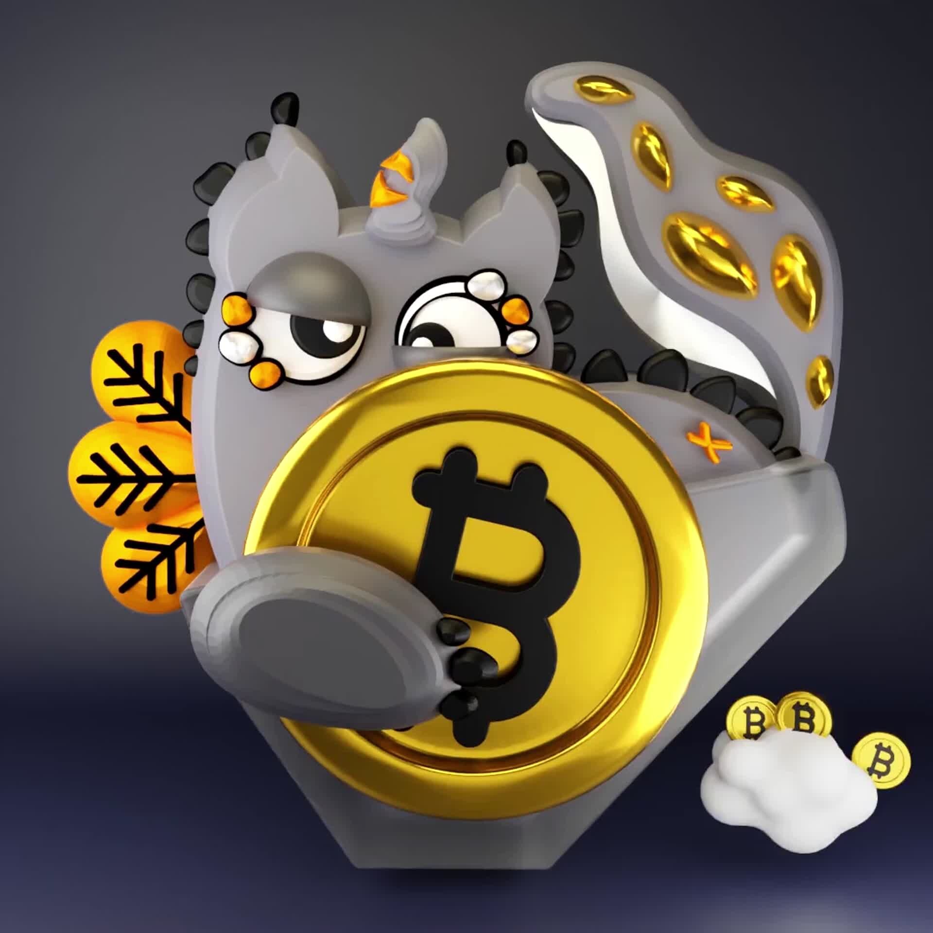 ArtStation - Liquid Bitcoin Pet