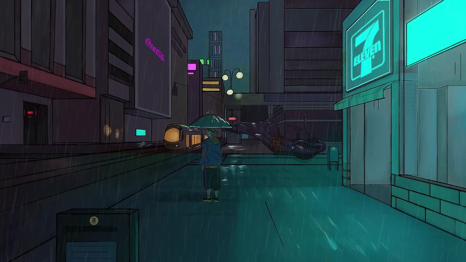 ArtStation - Neon City scenic creation