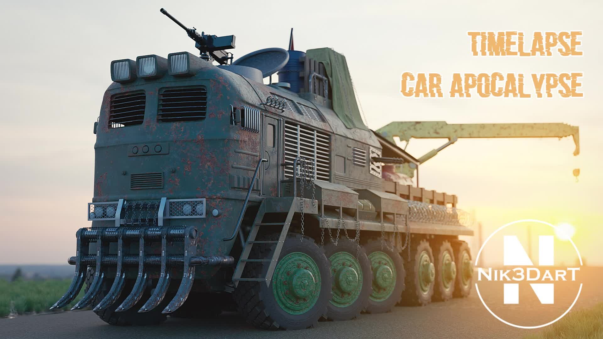 ArtStation - Timelapse on the car apocalypse