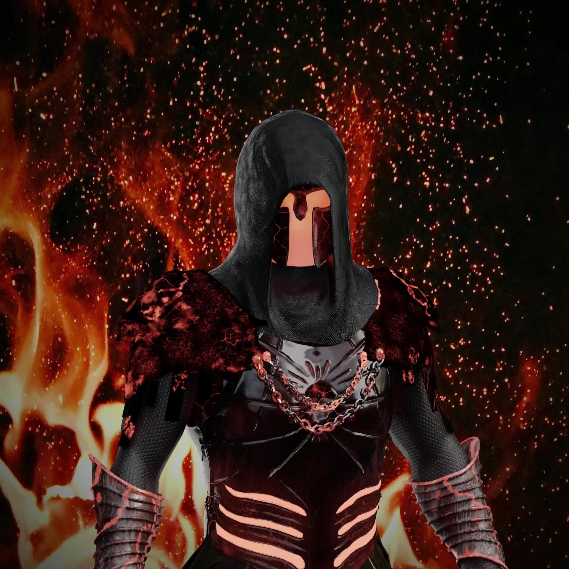 ArtStation - Hell Of Fire Glowing Lava Armour