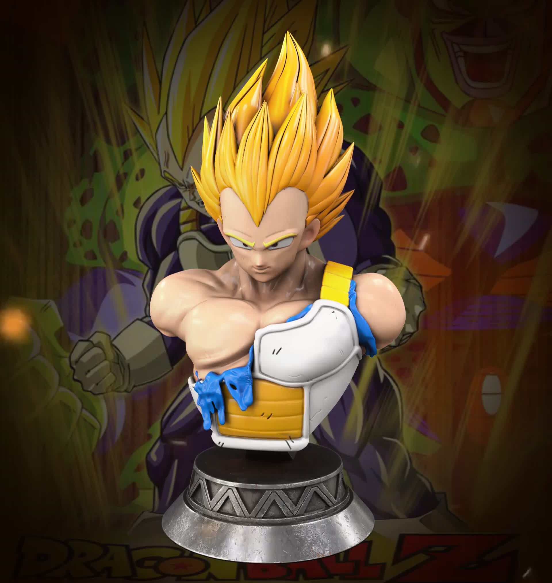 ArtStation - VEGETA HEAD BUST